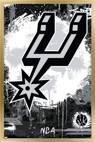 NBA San Antonio Spurs - Maximalist Logo 23 Wall Poster, 22.375" x 34 ...