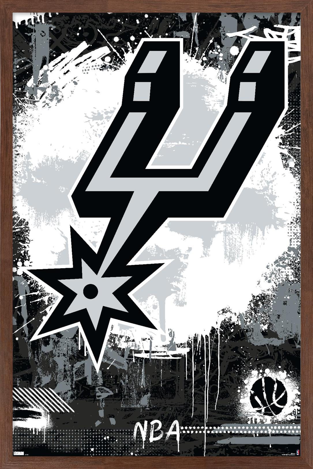 NBA San Antonio Spurs - Maximalist Logo 23 Wall Poster, 22.375" x 34 ...