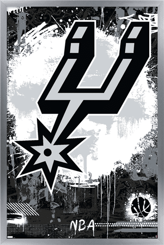 NBA San Antonio Spurs - Maximalist Logo 23 Wall Poster, 22.375" x 34 ...