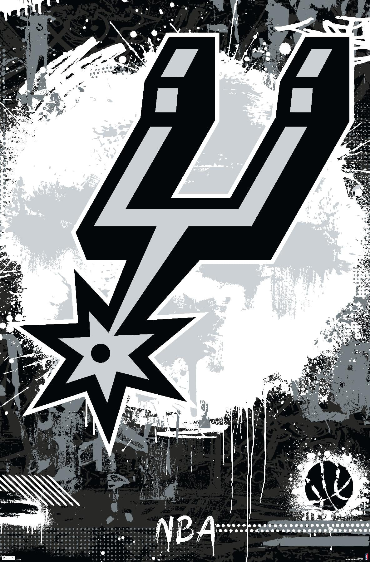 NBA San Antonio Spurs - Maximalist Logo 23 Wall Poster, 22.375" x 34 ...