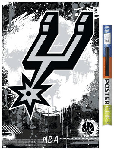 NBA San Antonio Spurs - Maximalist Logo 23 Wall Poster, 22.375" x 34 ...