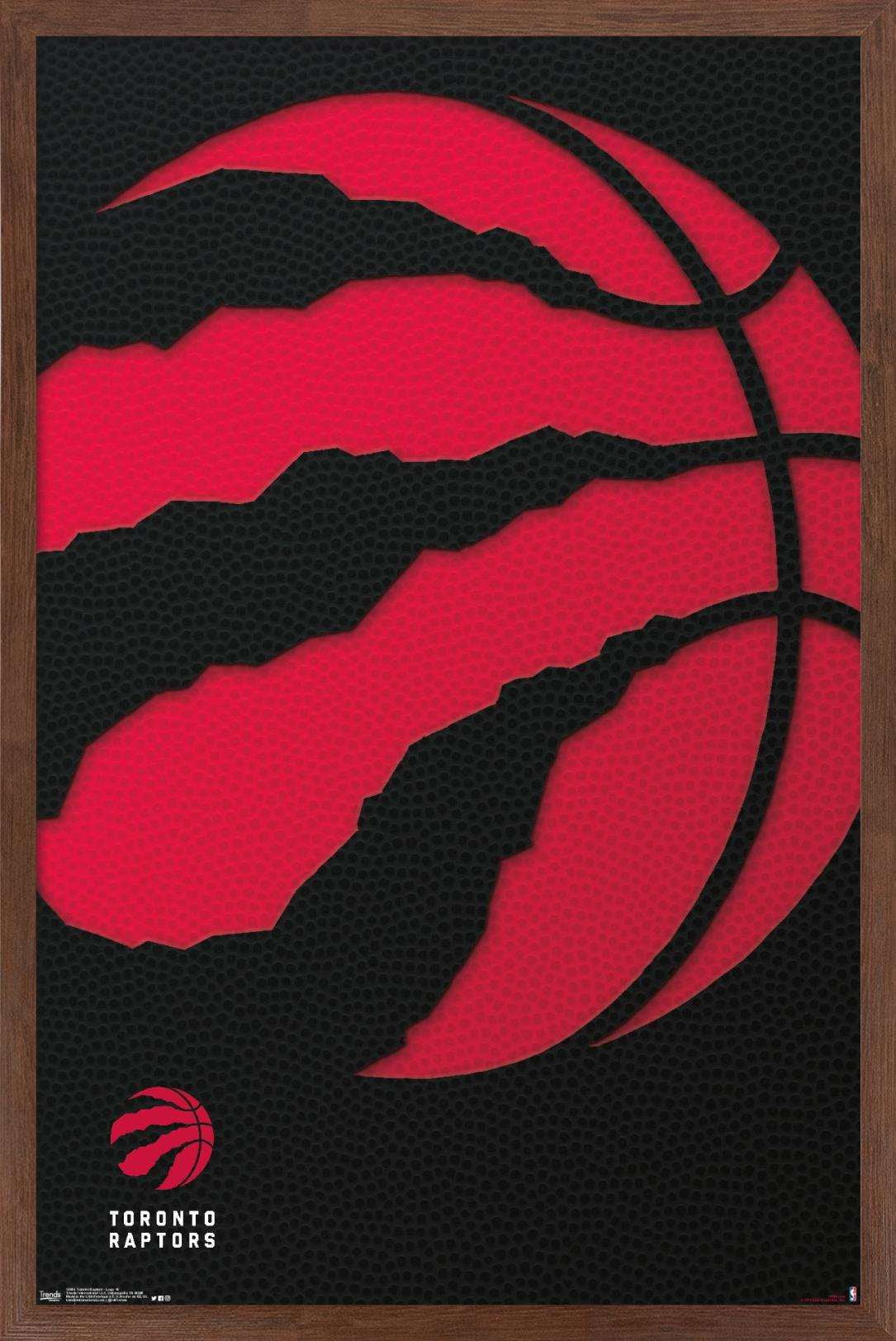 NBA Toronto Raptors - Logo 18 Wall Poster, 14.725" x 22.375", Framed ...