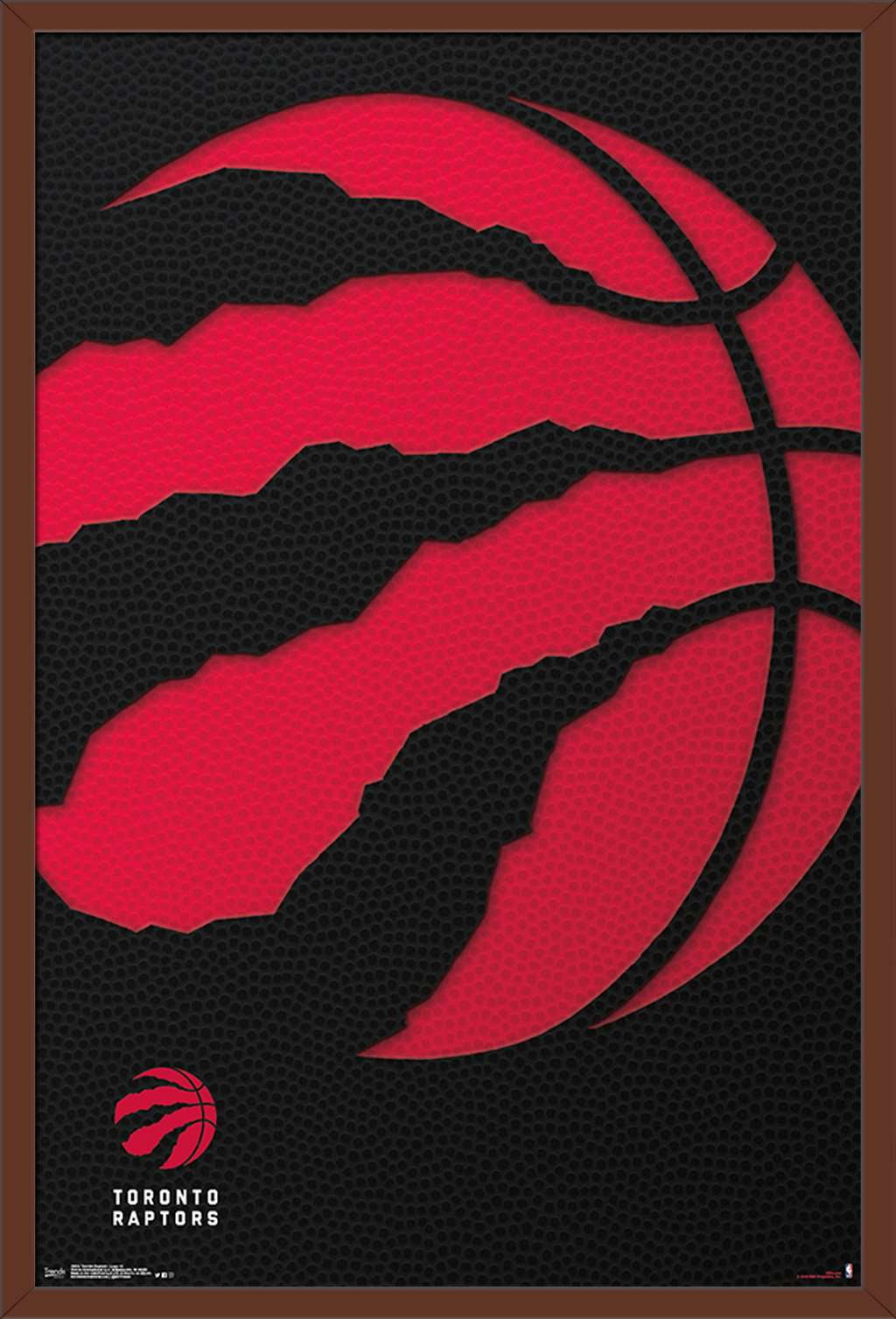 NBA Toronto Raptors - Logo 18 Wall Poster, 22.375" x 34", Framed ...