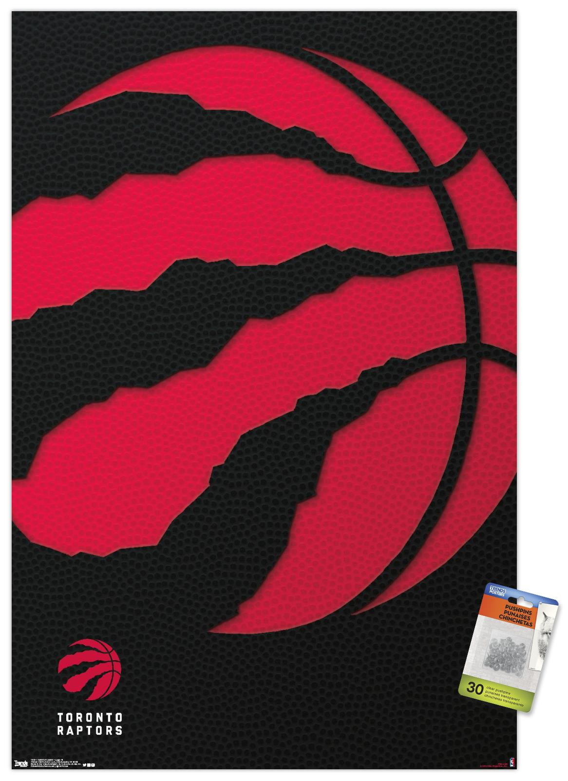 NBA Toronto Raptors - Logo 18 Wall Poster with Push Pins, 22.375" x 34 ...