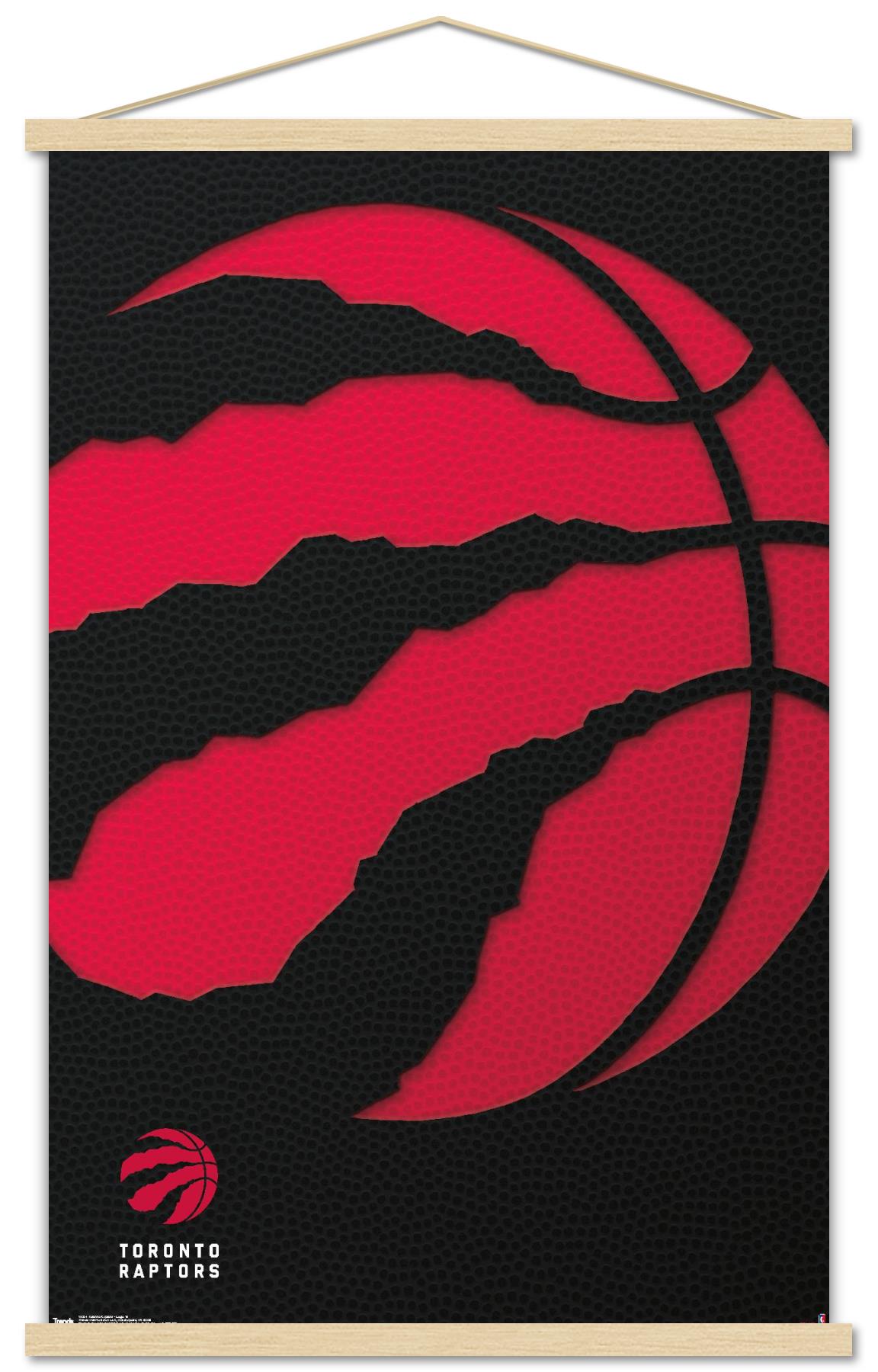 NBA Toronto Raptors - Logo 18 Wall Poster with Wooden Magnetic Frame ...
