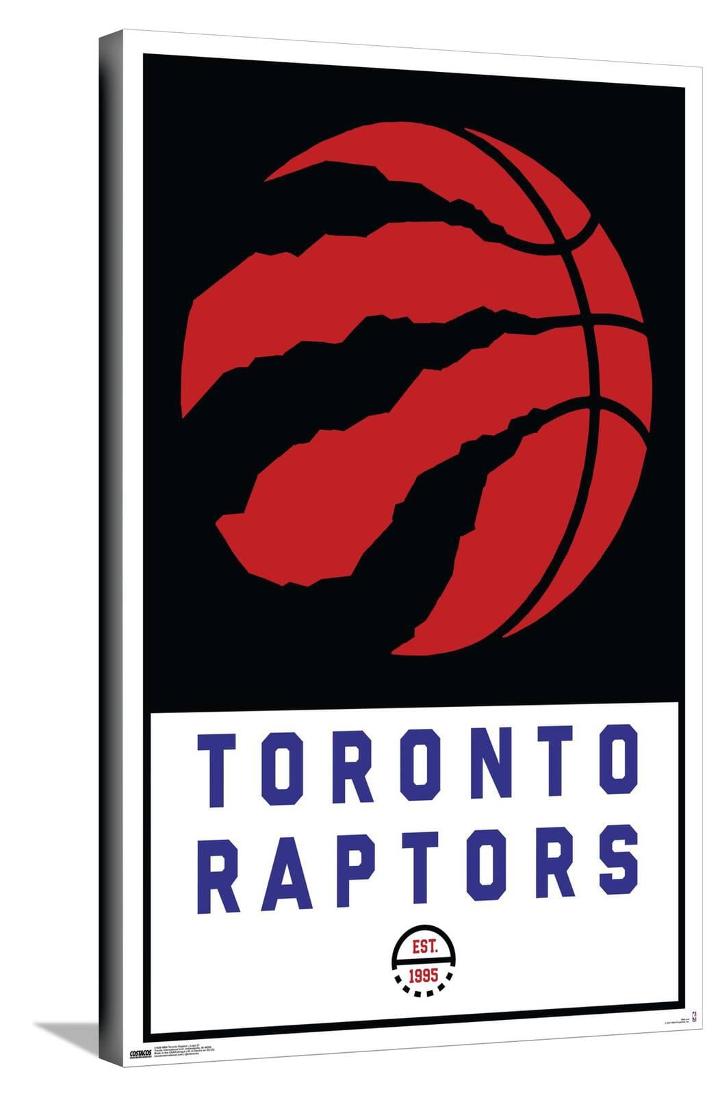 NBA Toronto Raptors - Logo 21 Canvas Wall Poster, 22.375" x 34 ...
