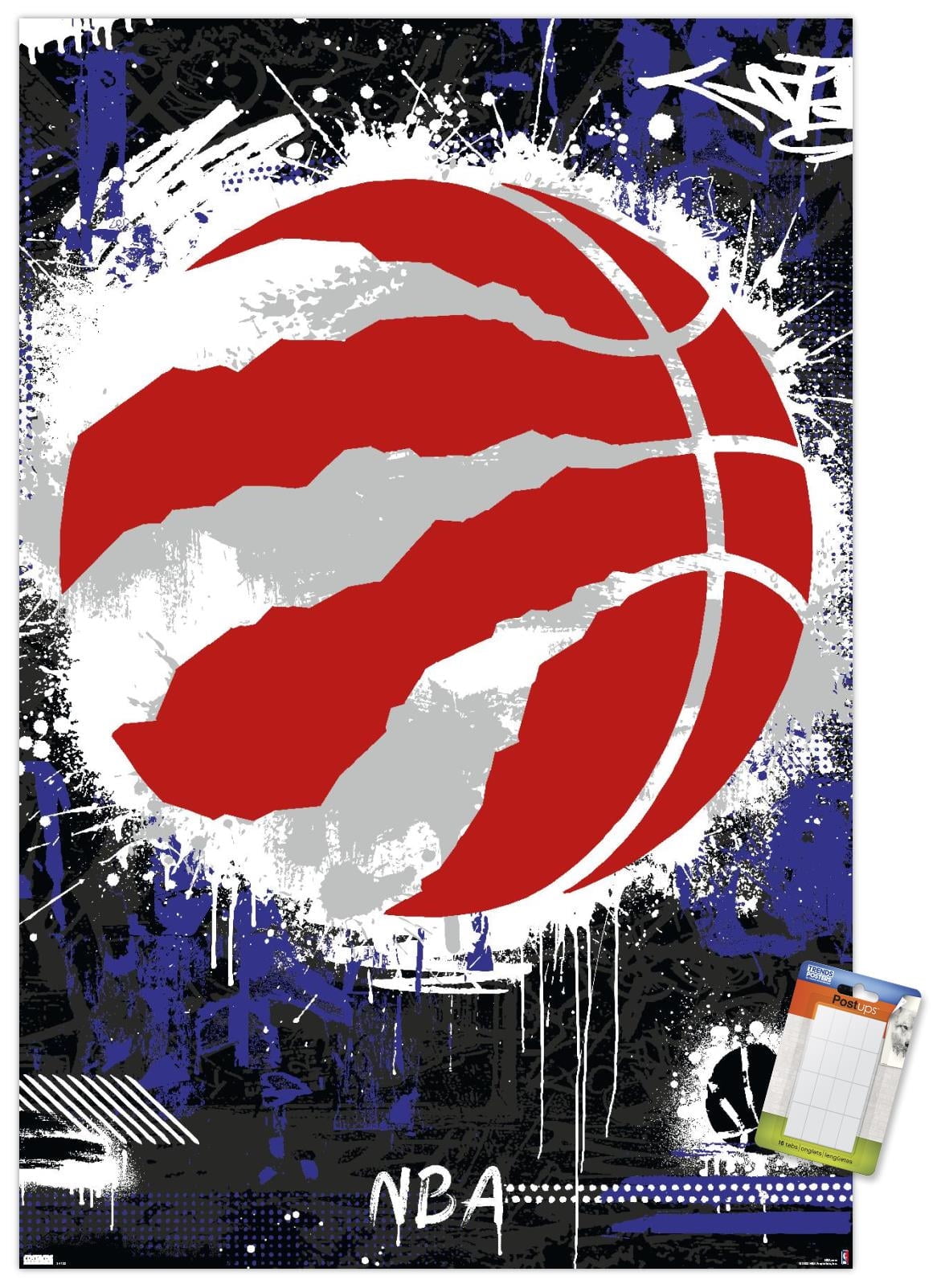 NBA Toronto Raptors - Maximalist Logo 23 Wall Poster, 14.725" x 22.375 ...