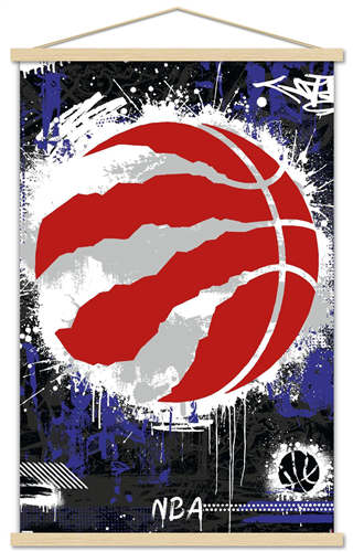 NBA Toronto Raptors - Maximalist Logo 23 Wall Poster with Magnetic ...
