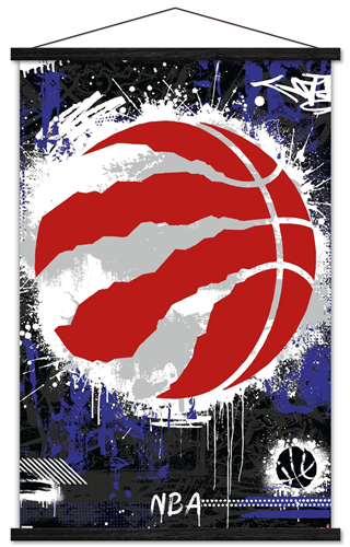 NBA Toronto Raptors - Maximalist Logo 23 Wall Poster with Magnetic ...