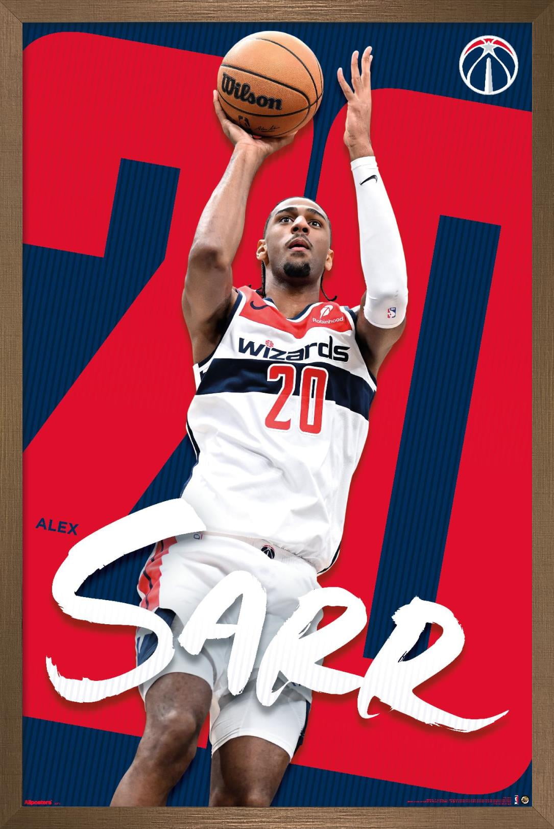 NBA Washington Wizards - Alexandre Sarr 25 Wall Poster, 14.725" x 22. ...