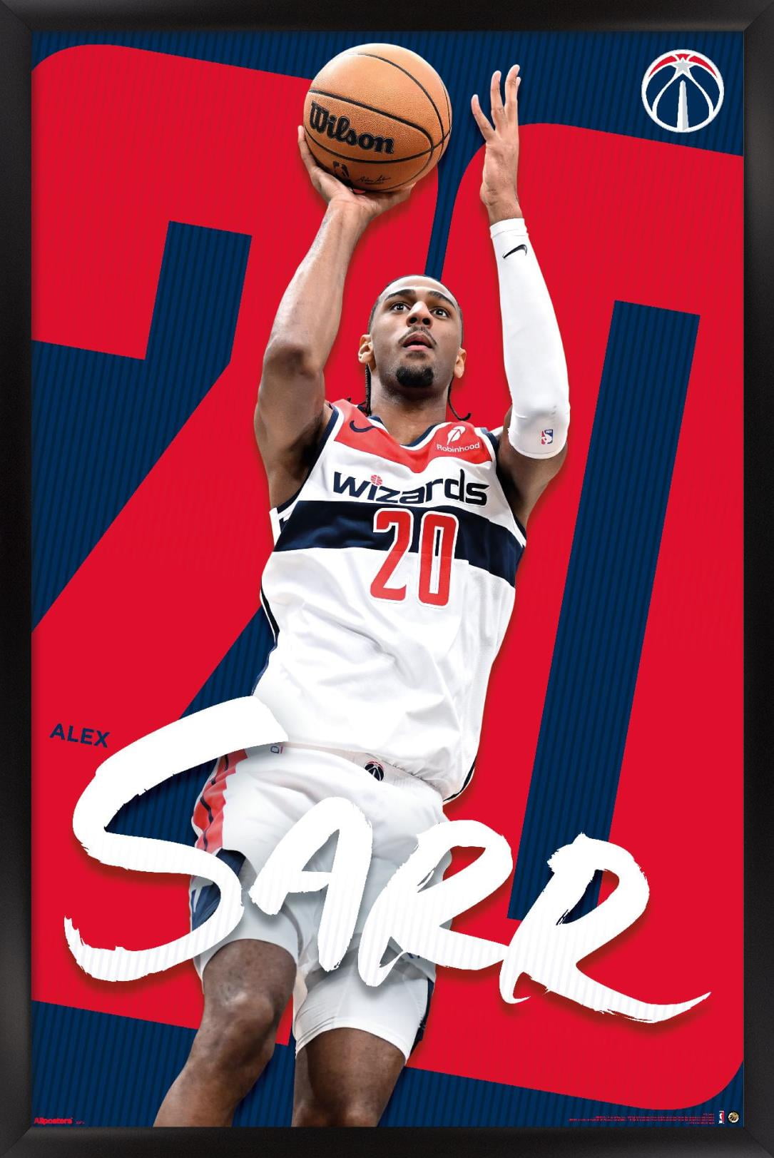 NBA Washington Wizards - Alexandre Sarr 25 Wall Poster, 22.375" x 34 ...