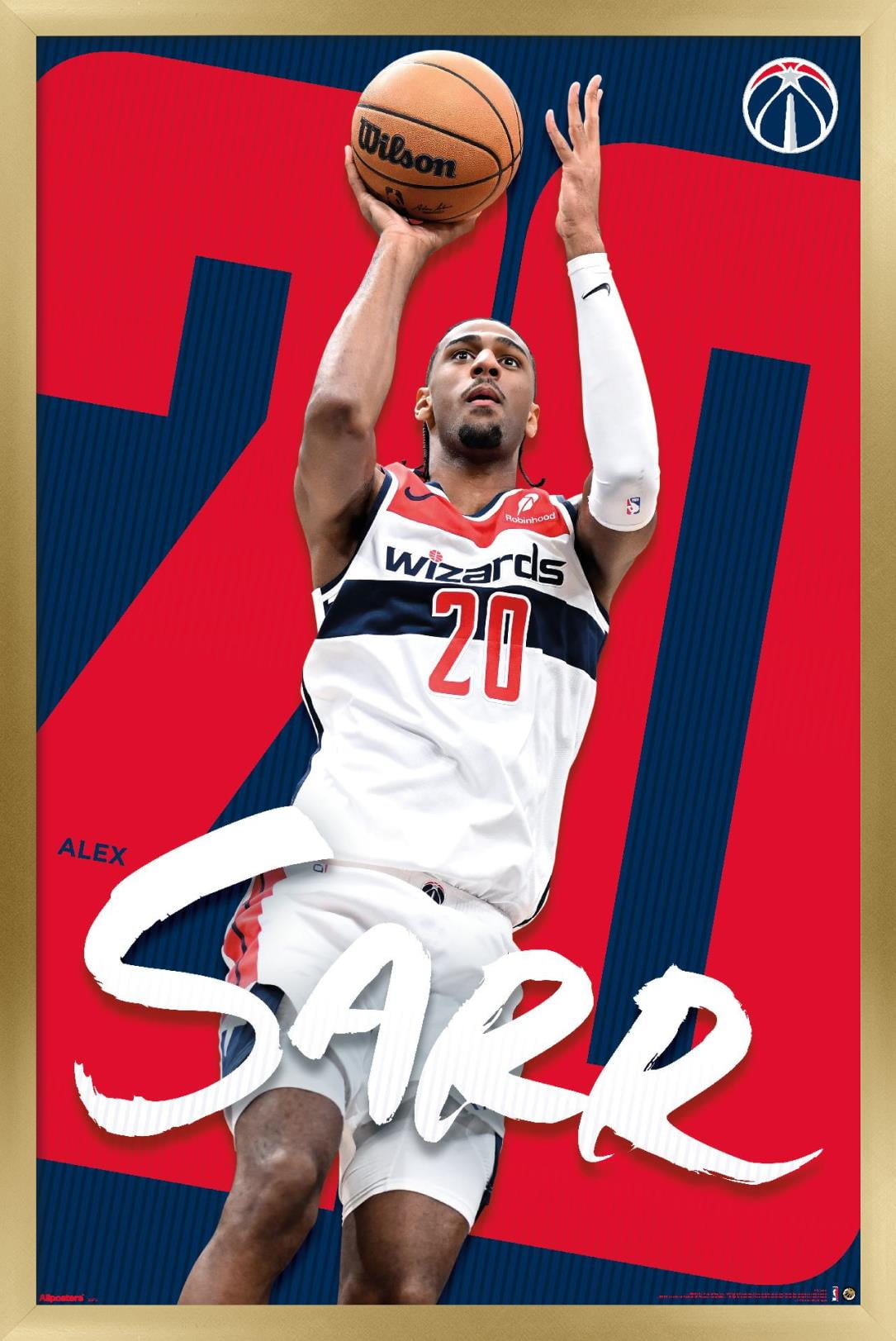 NBA Washington Wizards - Alexandre Sarr 25 Wall Poster, 22.375" x 34 ...
