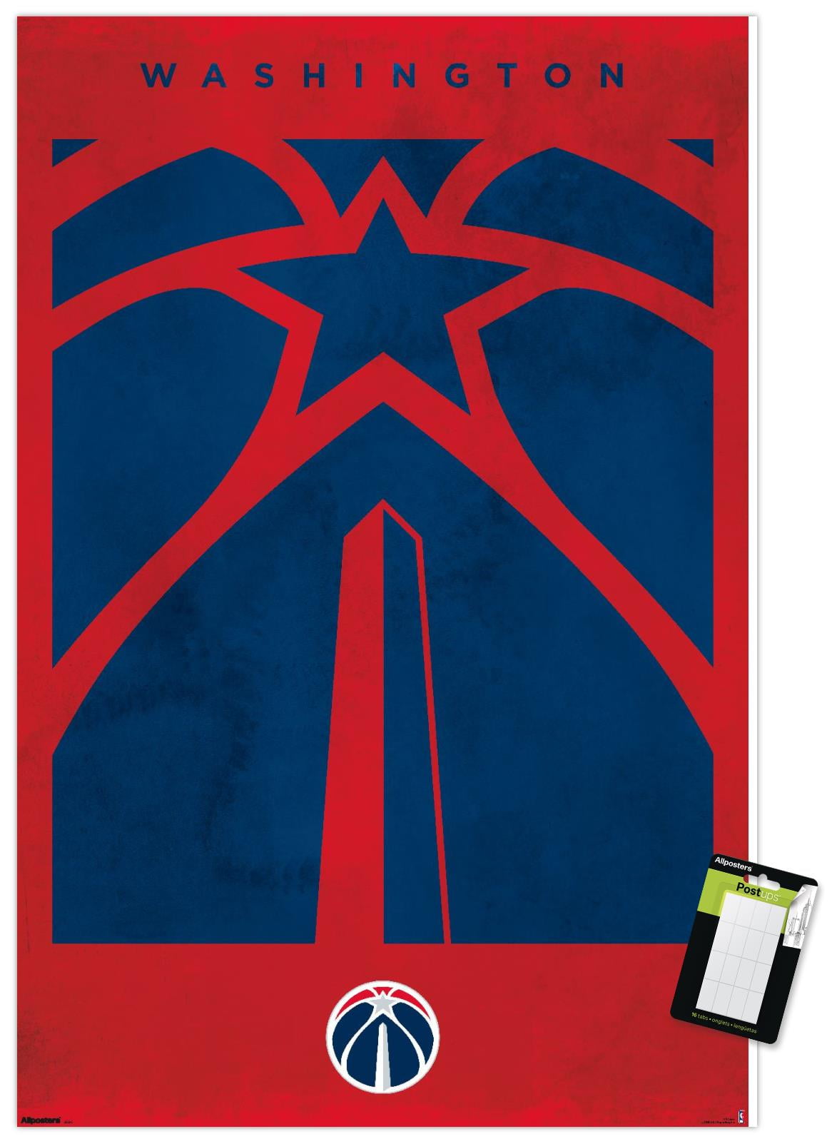 NBA Washington Wizards - Logo 25 Wall Poster, 14.725" x 22.375 ...