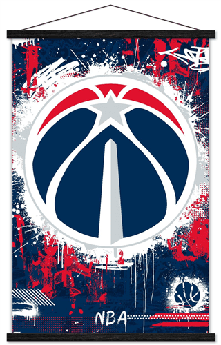 NBA Washington Wizards - Maximalist Logo 23 Wall Poster with Magnetic ...