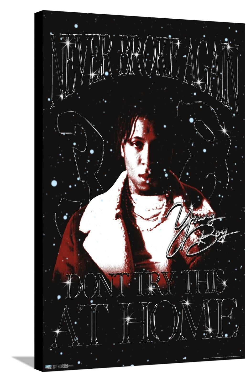 NBA Youngboy - Don't Try This Canvas Wall Poster, 22.375" x 34 ...