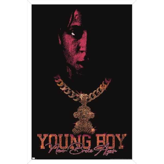 NBA Youngboy - Holy Wall Poster, 22.375" x 34" Framed - Walmart.com