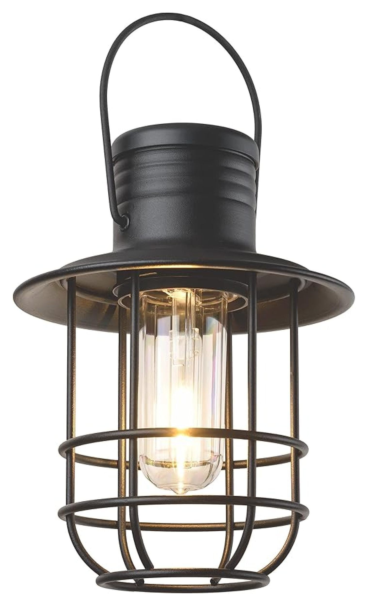 NBBNHH LED Filament Lantern Battery Operated - Vintage Style Metal ...