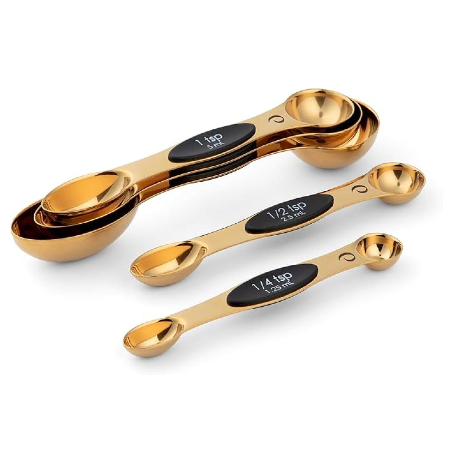 NBBNHH Magnetic Measuring Spoons Set - 5 Piece Stainless Steel Cooking ...