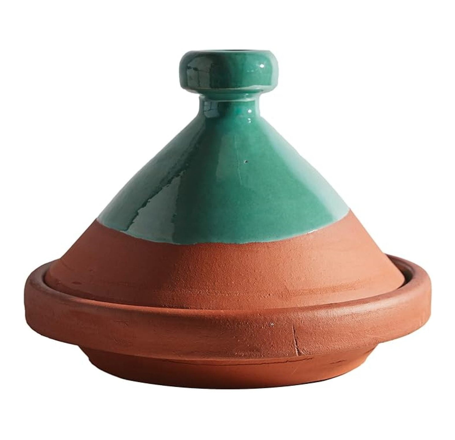 NBBNHH Moroccan Tagine Pot - Ceramic Tangine Cooking Pot - Teal 9 Inch ...