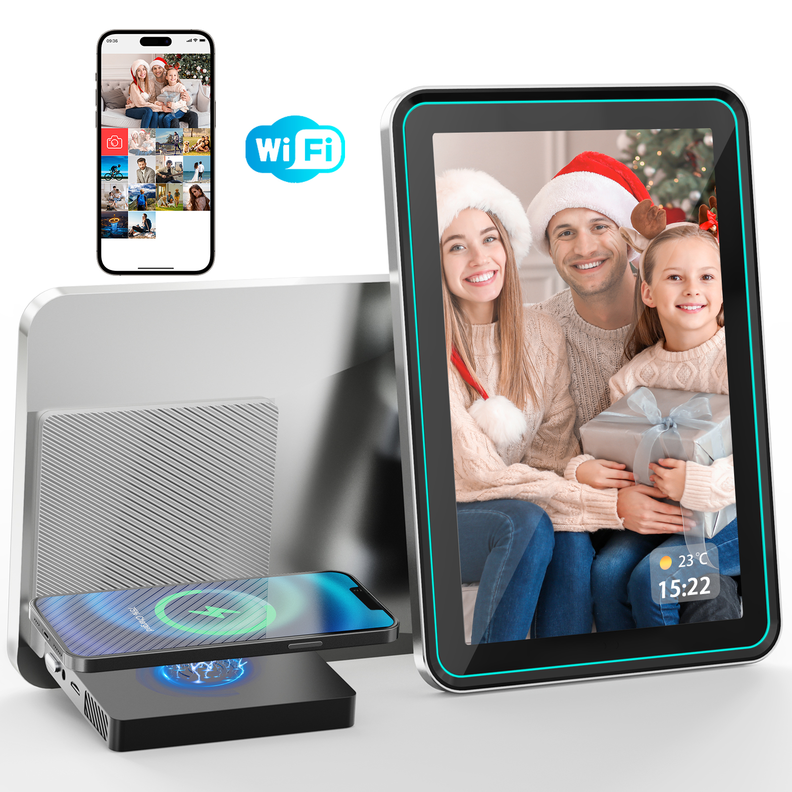 Sylvania 10-Inch Wi-Fi Digital Picture Frame with Photo App & SD Card ...