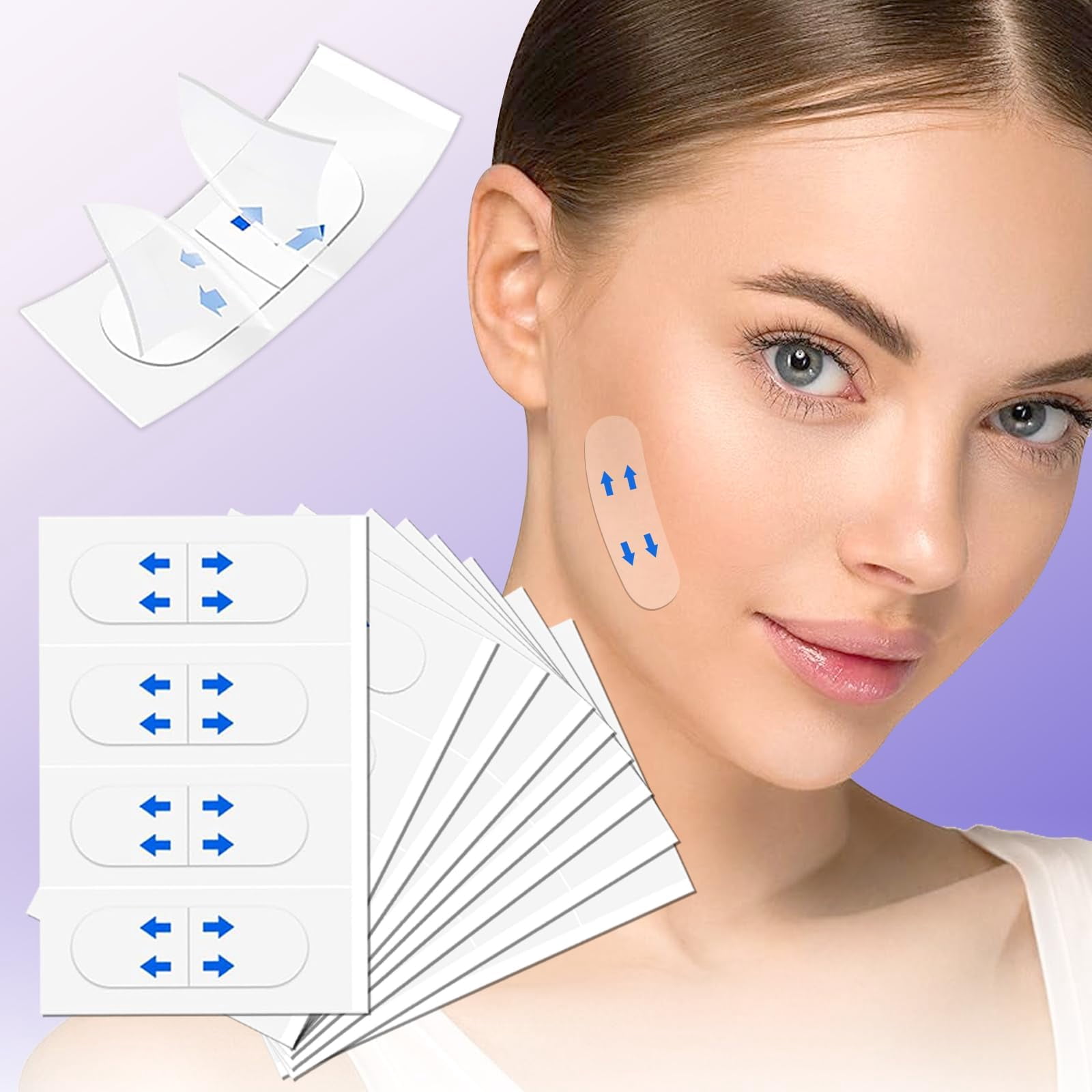 NBF 180 PCS Face TMA2 Lift Tape, Face Lift Tape Invisible, Instant ...