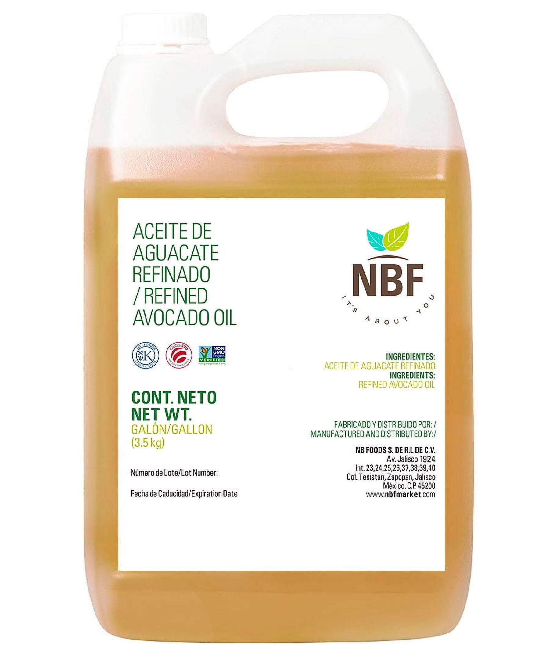 NBF Refined Avocado Oil 128 floz - Walmart.com
