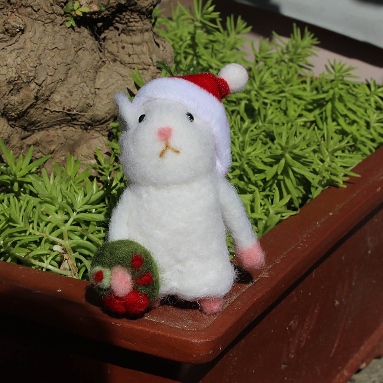 NBHOME Felt Mouse Ornament, Cute Felt Mice Figurine for Halloween ...