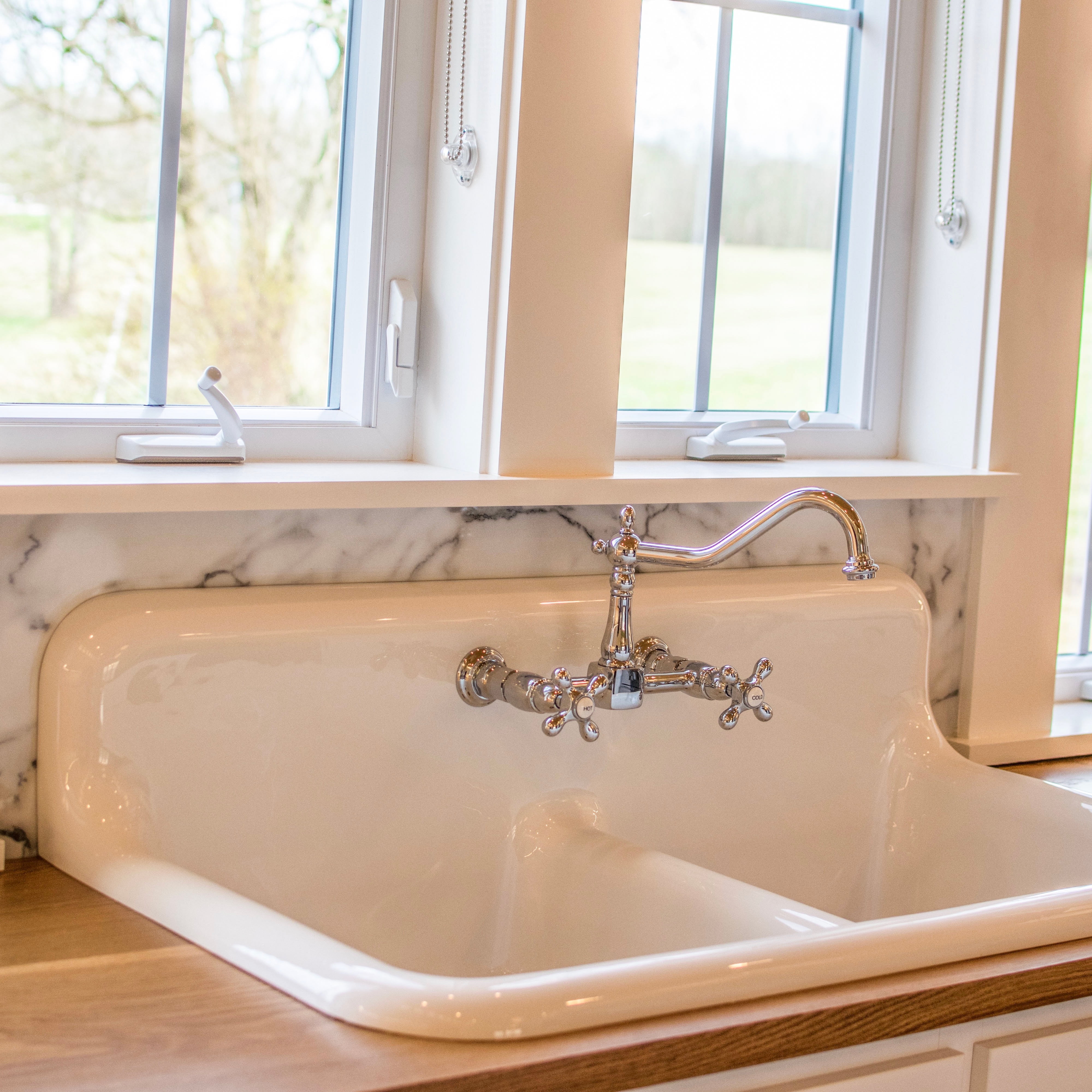 NBI Drainboard Sinks Reproduction 42" x 24" Large Double Bowl Rolled ...