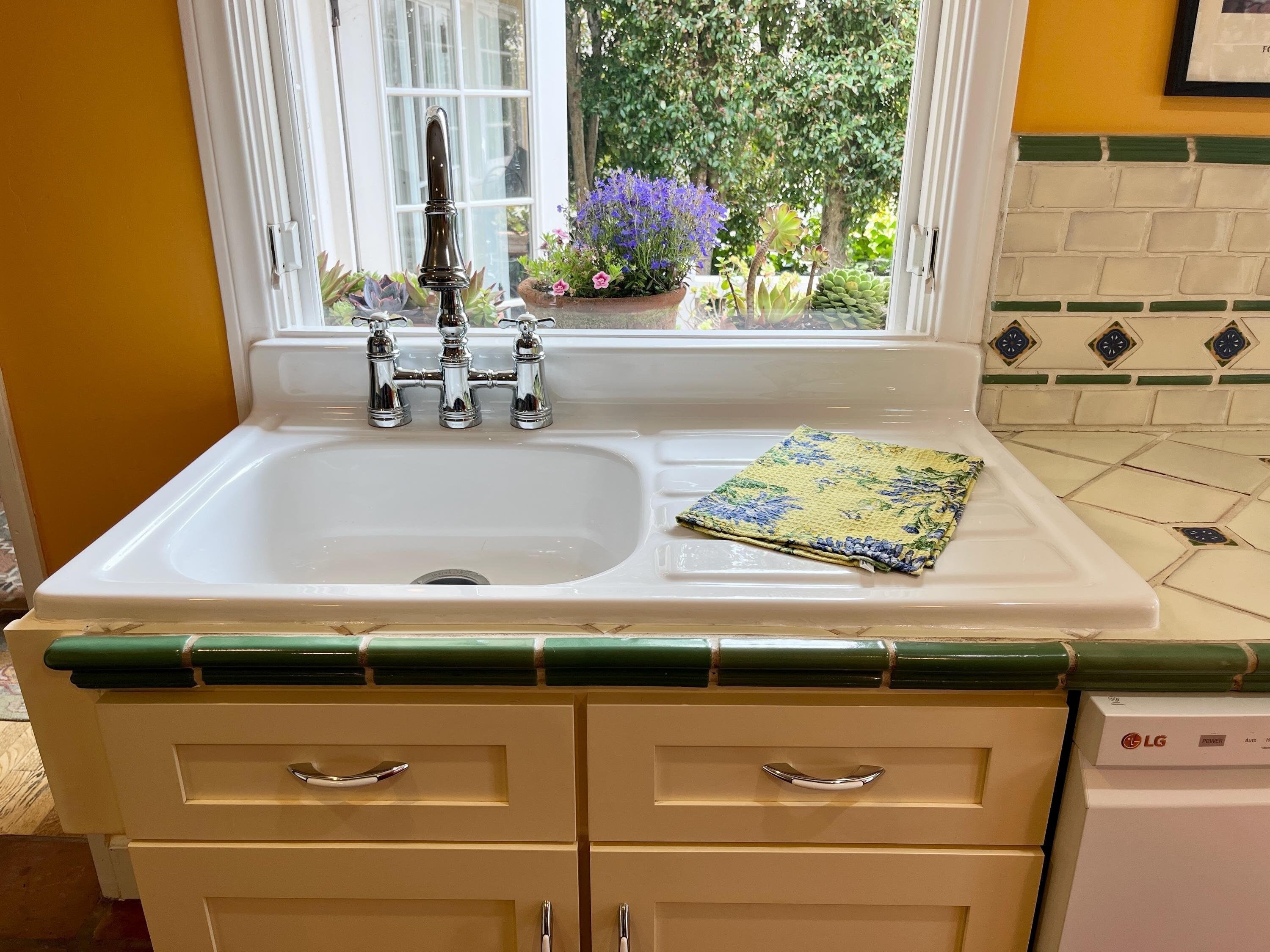 NBI Drainboard Sinks White Reinforced Cast Acrylic 42" x 24" Single ...