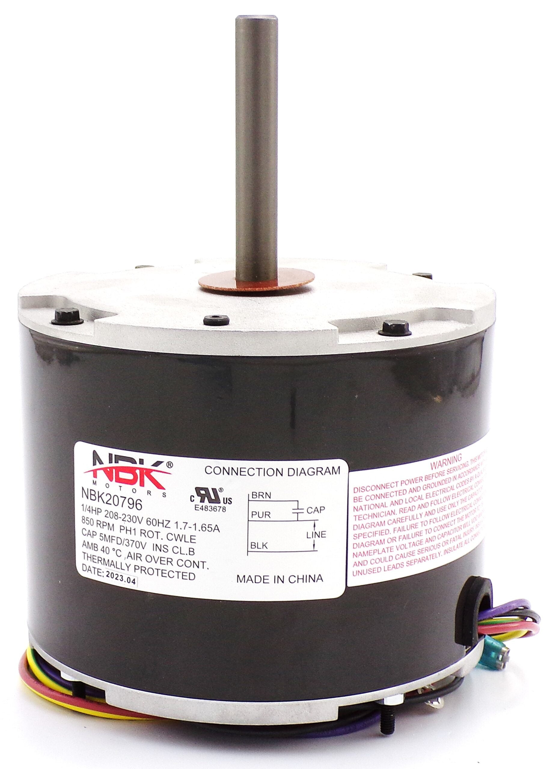 NBK Motors F48B46A50 Condenser Replacement inducer Blower Motor ...