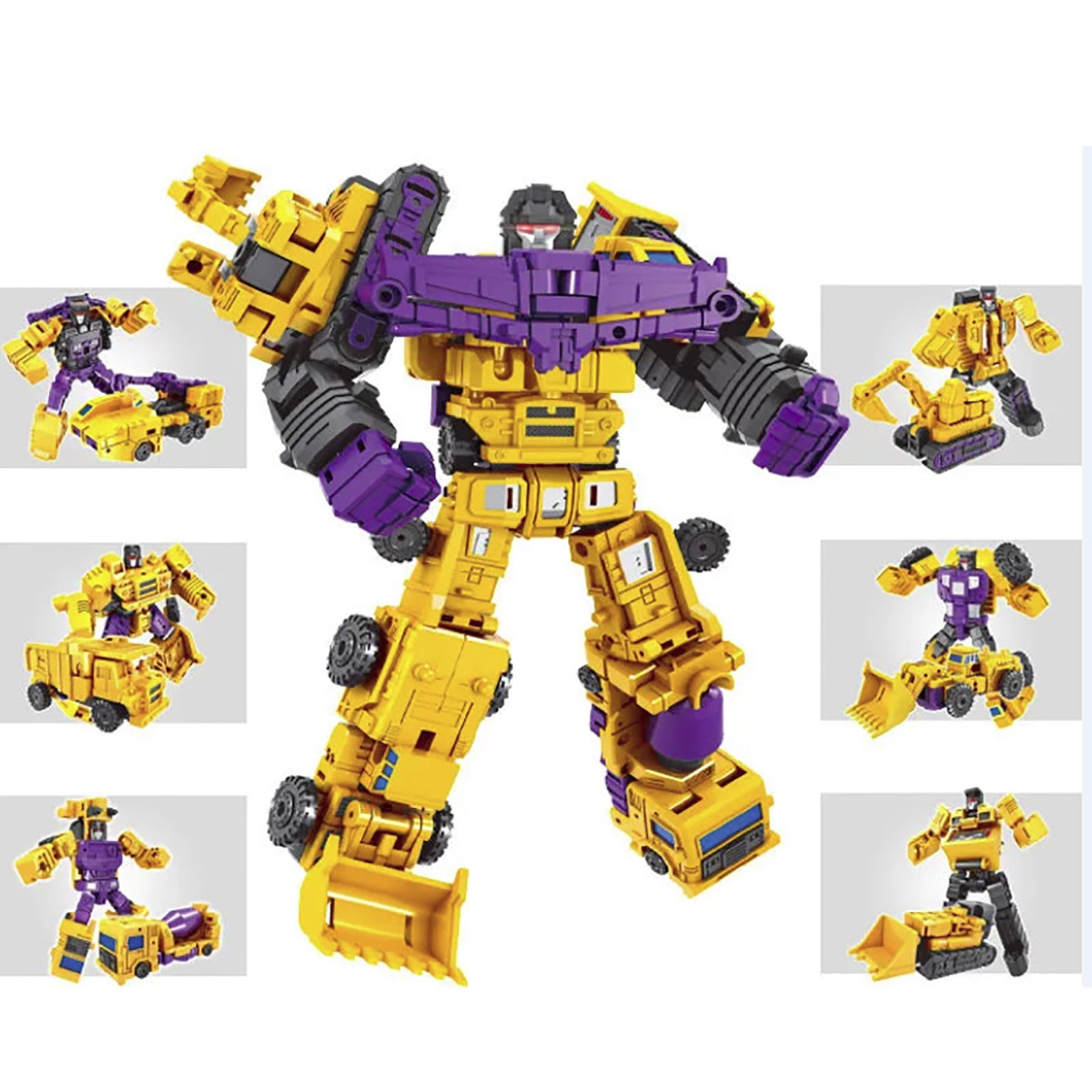 NBK Deformation Oversize Toys Robot Devastator Engineering Combiner 6 in 1 Action Figure Car ...