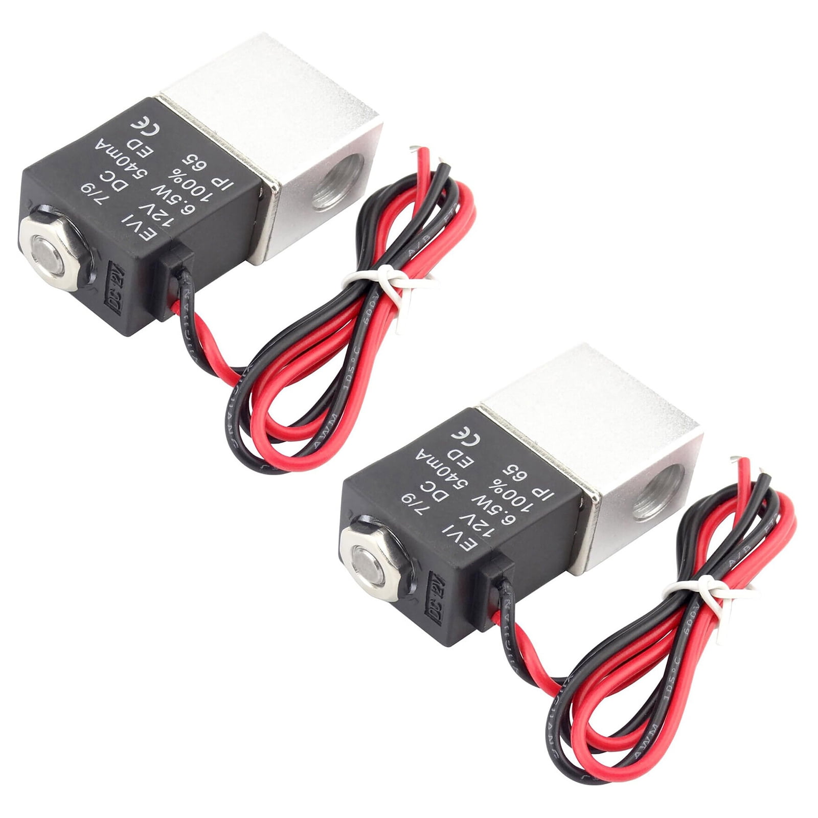 NBR/VITON Seal Material 12V Air Solenoid Valve for Air, Gas, Liquid ...