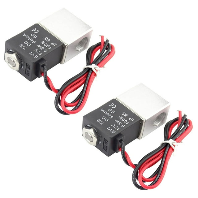 NBR/VITON Seal Material 12V Air Solenoid Valve for Air, Gas, Liquid ...