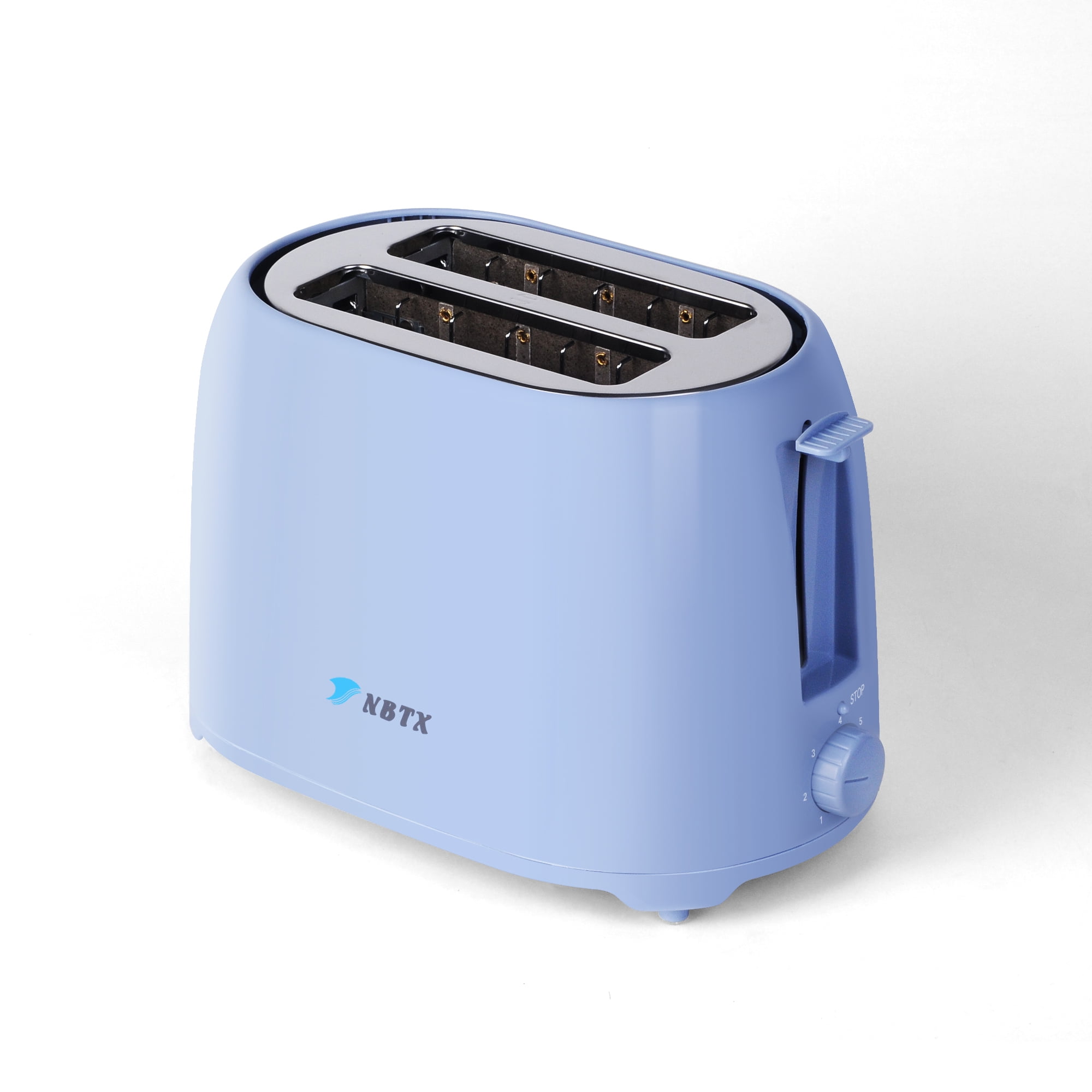 NBTX Toasters 2 Slice Wide Slot With 7-Shade Toast Settings, Slide-Out ...