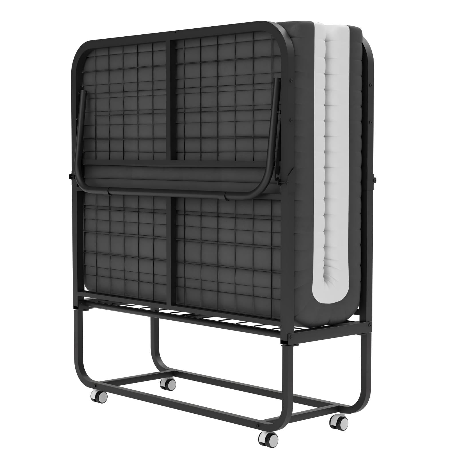 NBTiger Folding Bed with Mattress Included Memory Foam, Cot Size 75" x ...