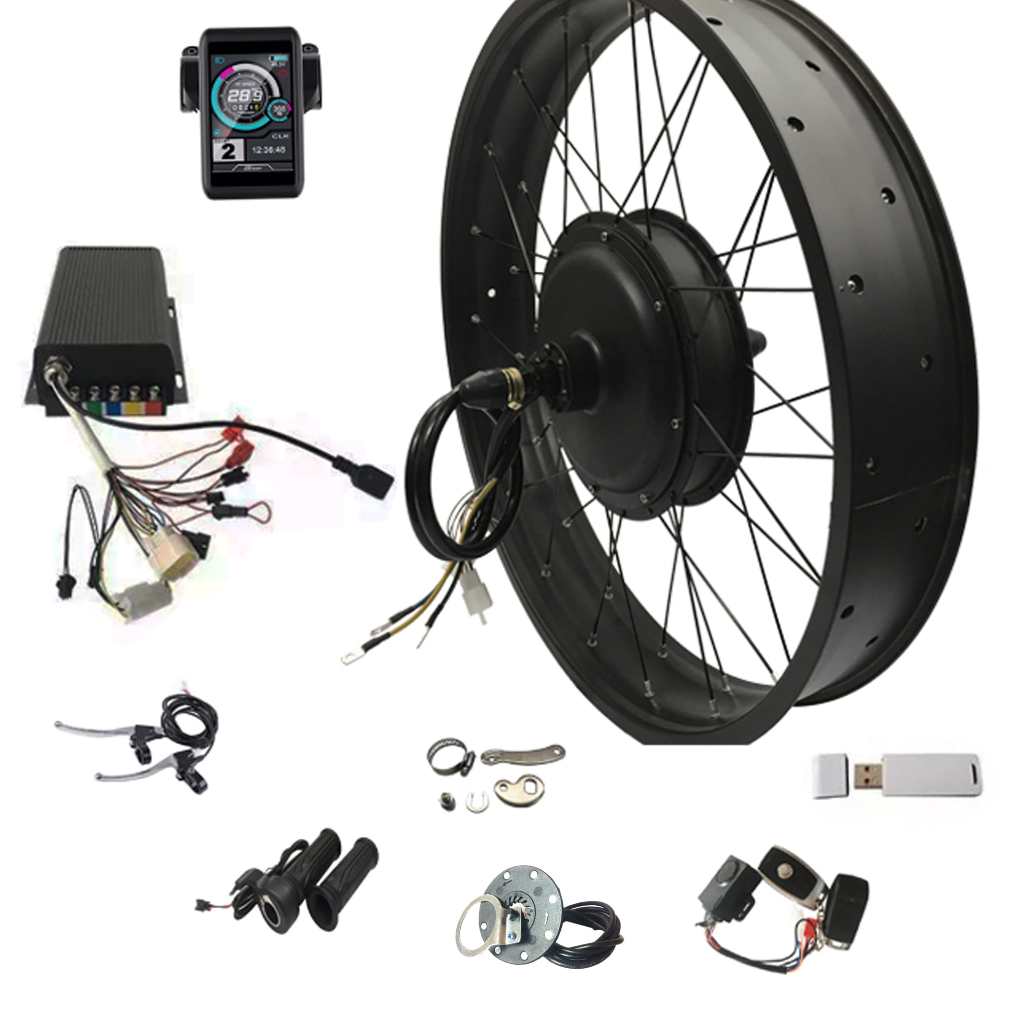 NBpower 2000W Fat Bike Kit 72V Electric Bicycle Conversion Kits ...