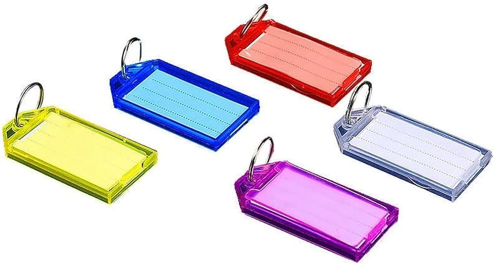 NC 30pcs Plastic Key Tag Hotel Luggage Number Classification Tag Label ...