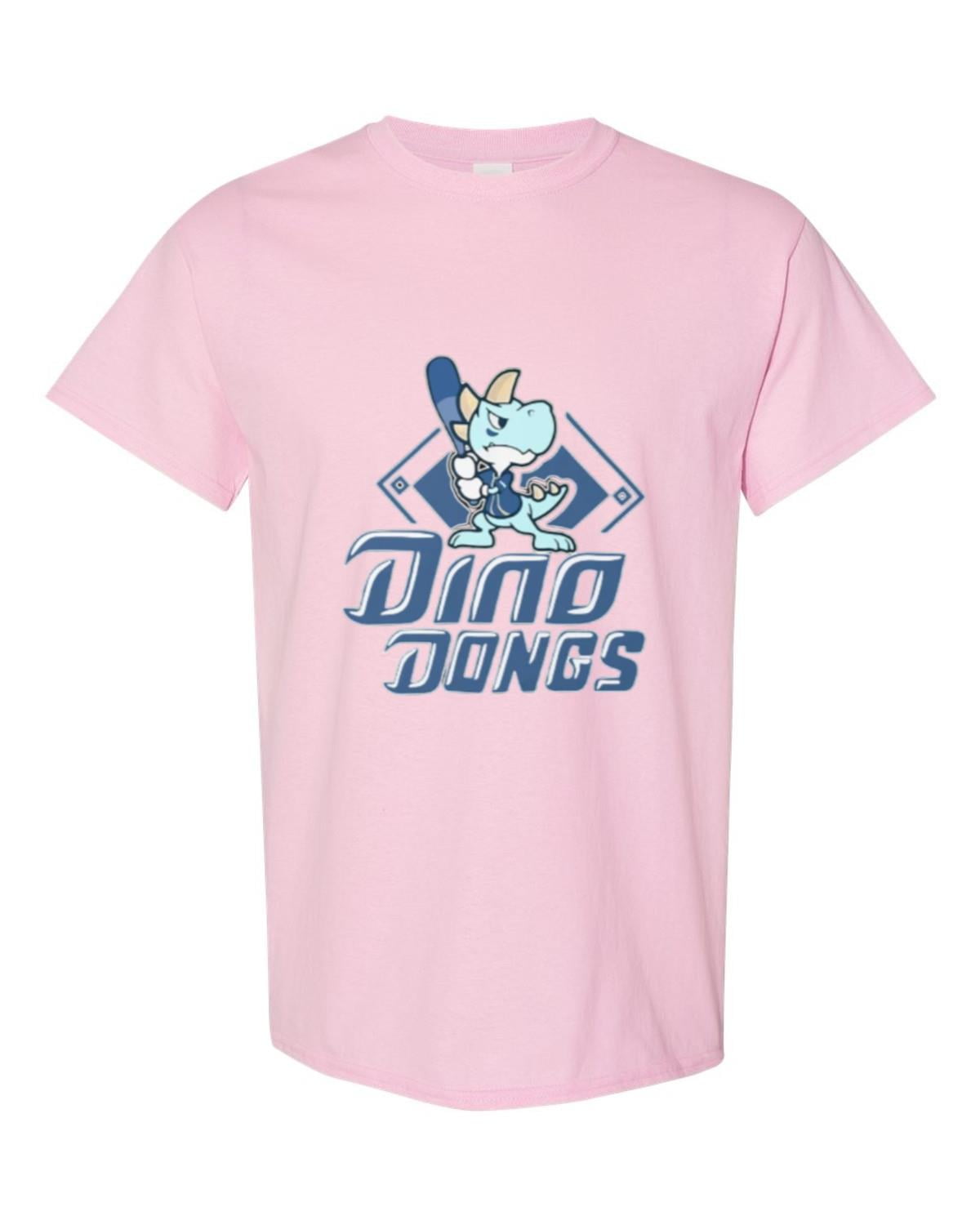 NC Dinos Swole Daddy Hand Drawn Baseball Mascot Funny Sports Graphic T ...