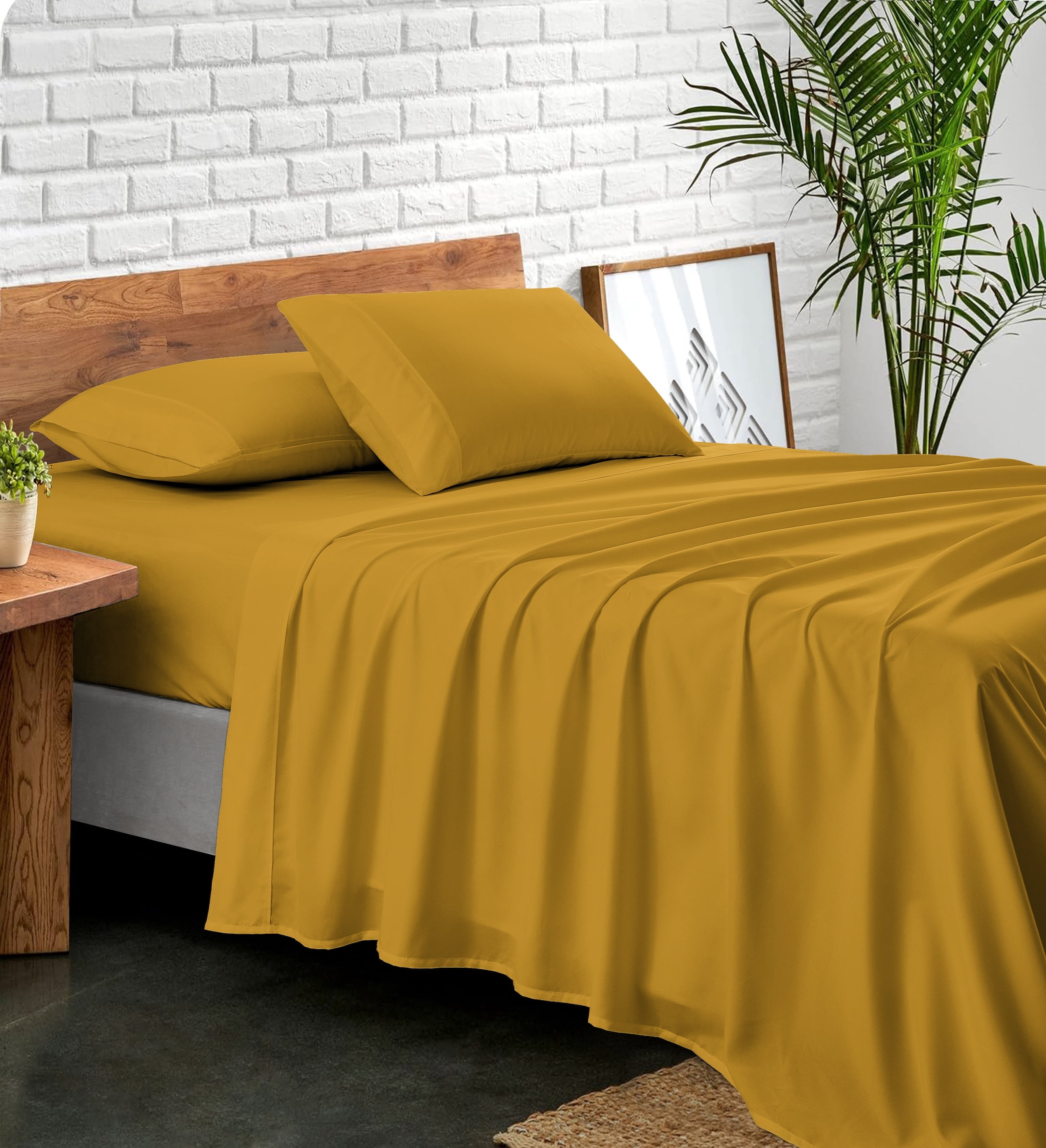 NC Home Bed Sheet Set, Ultra soft microfiber, 4 Pieces, Full Sheet Sets ...