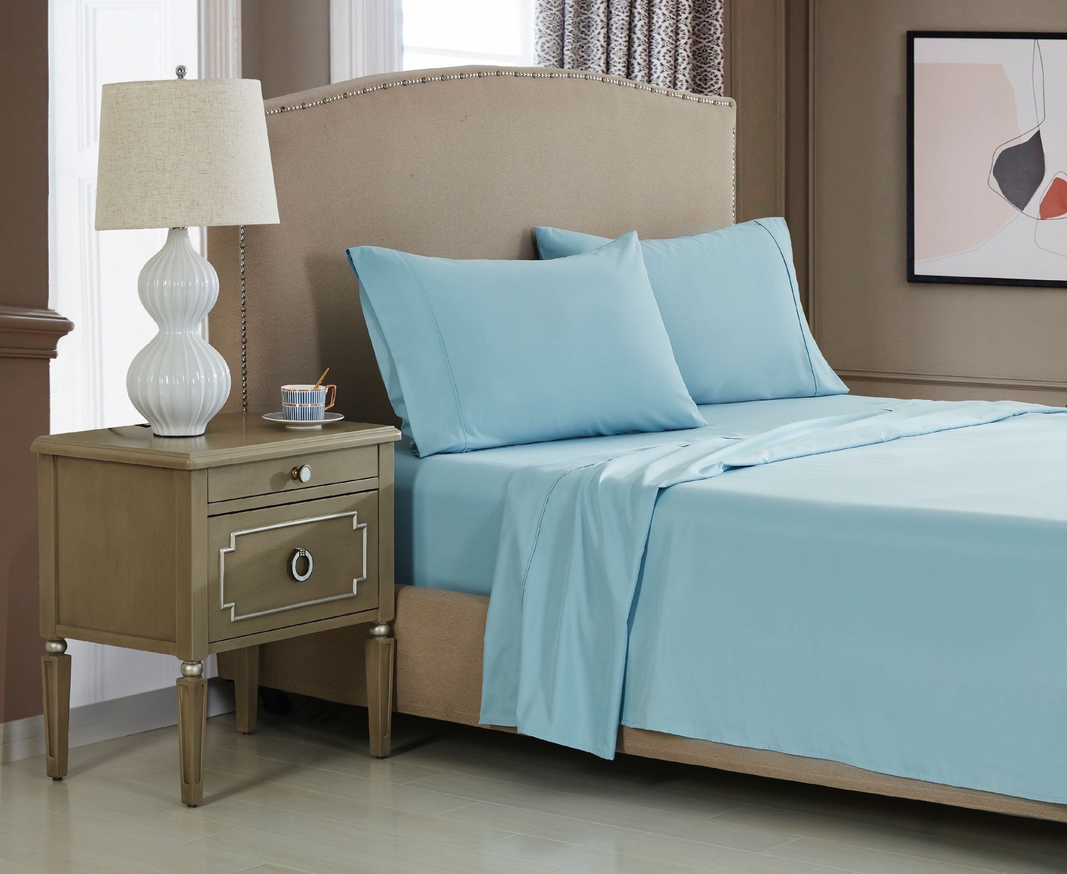 NC Home Fashions 5-Star Hotel Luxury Microfiber Bed Sheets, Queen ...