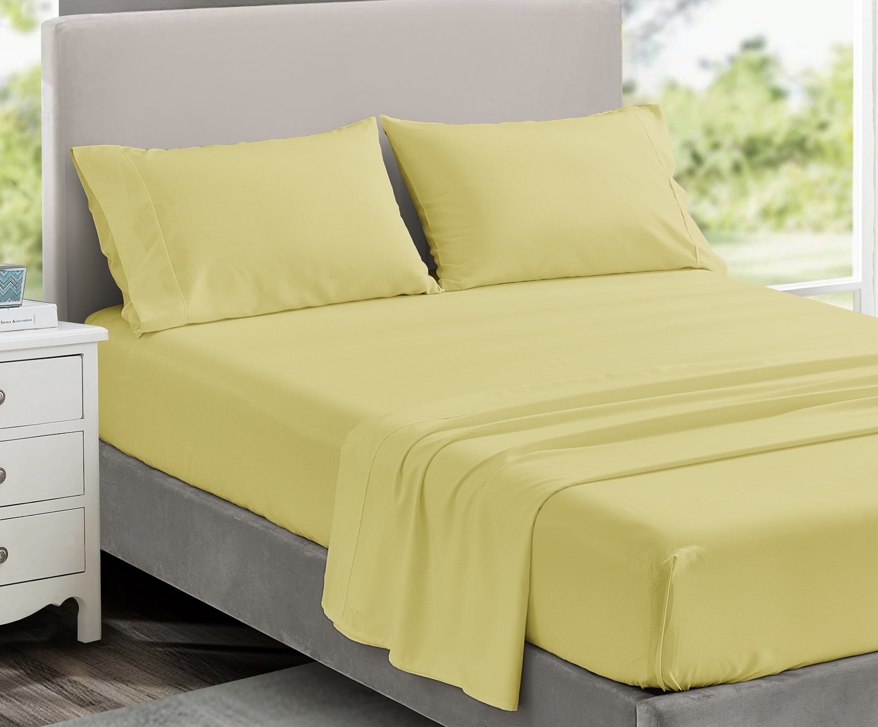 NC Home Fashions Twin Sheet Set, Ultra-Soft Microfiber, Deep Pocket ...
