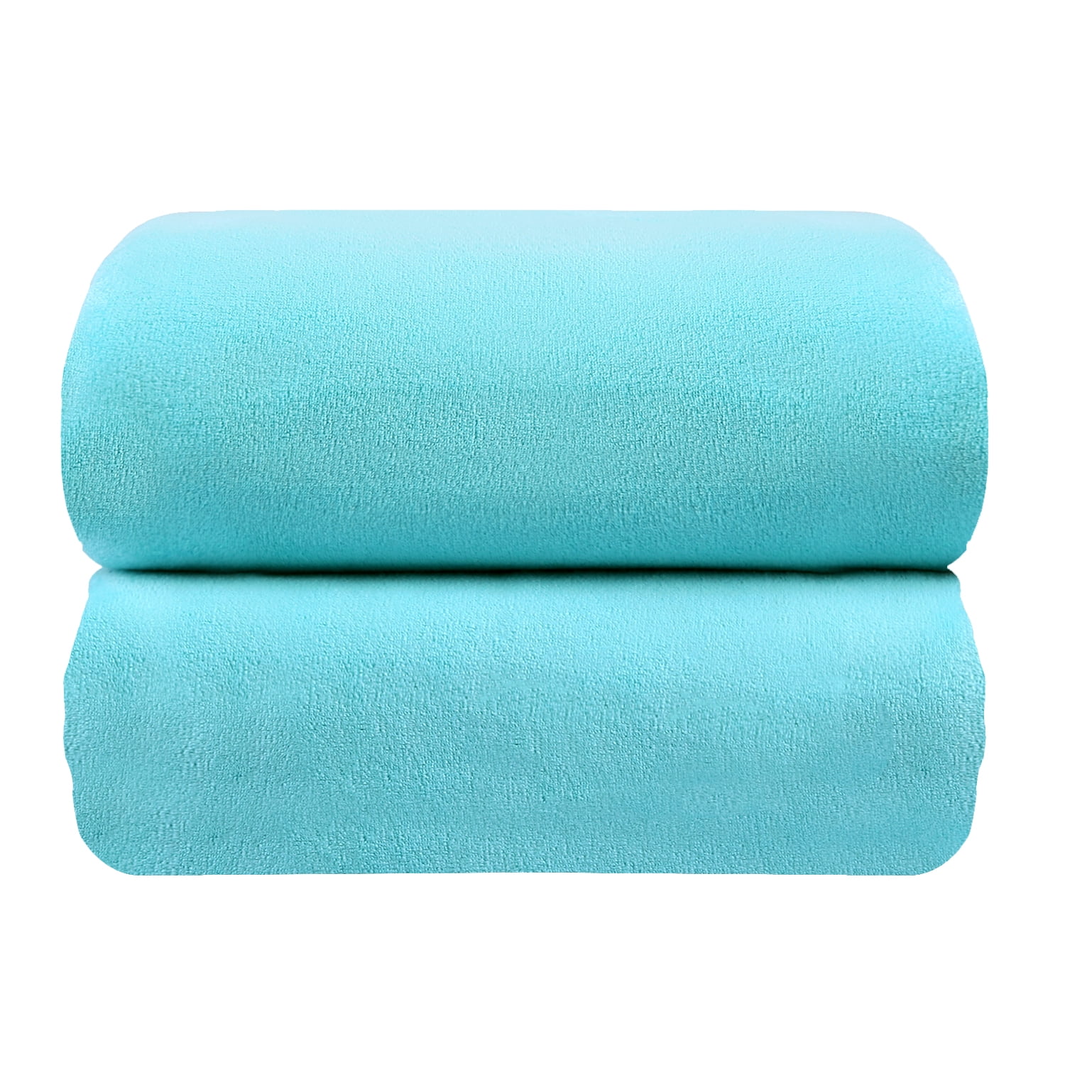 N/C Microfiber Bath Towels 2 Pack 40x80 Extra Absorbent Fast Drying ...