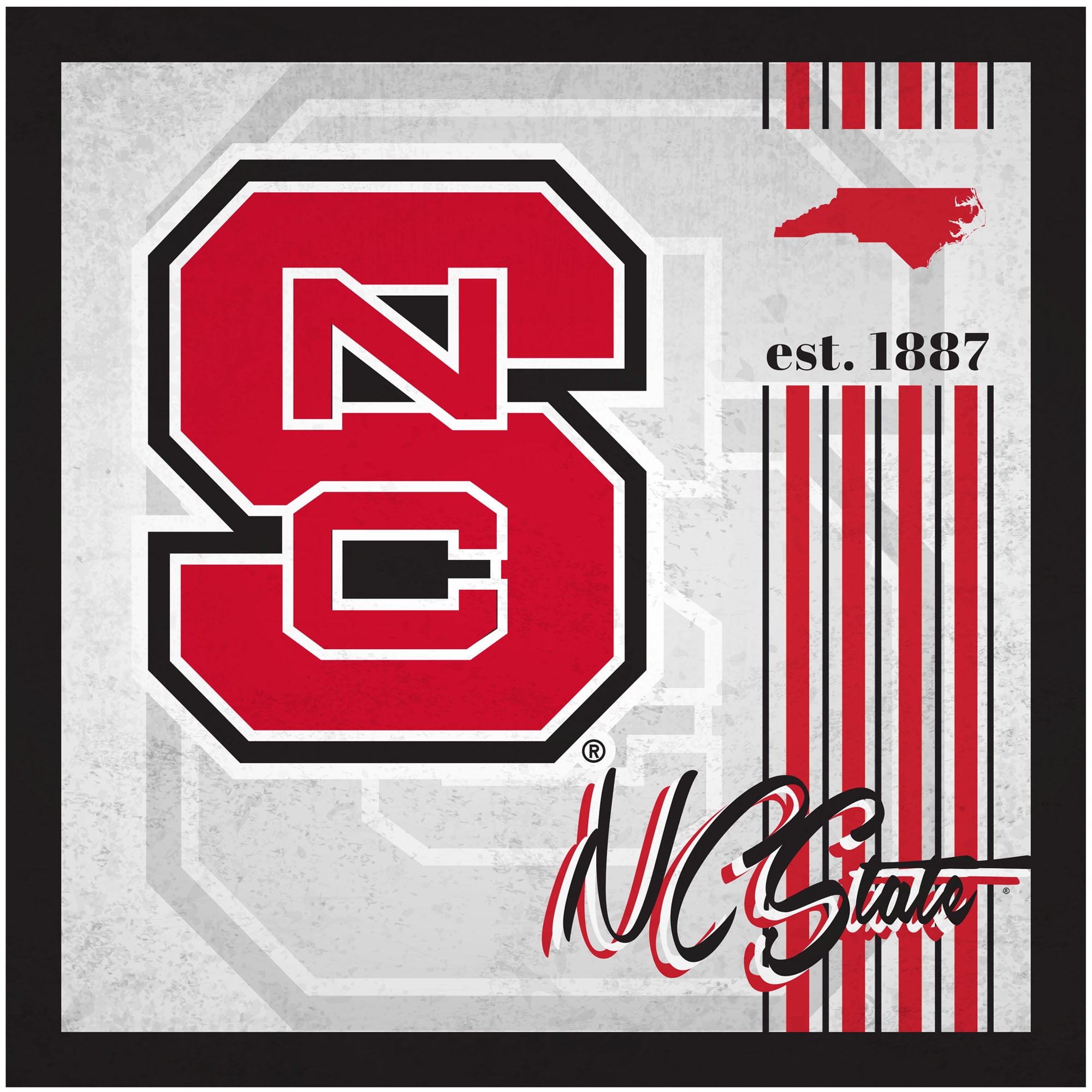 NC State Wolfpack 10" x 10" Greatest Hits Team Sign - Walmart.com