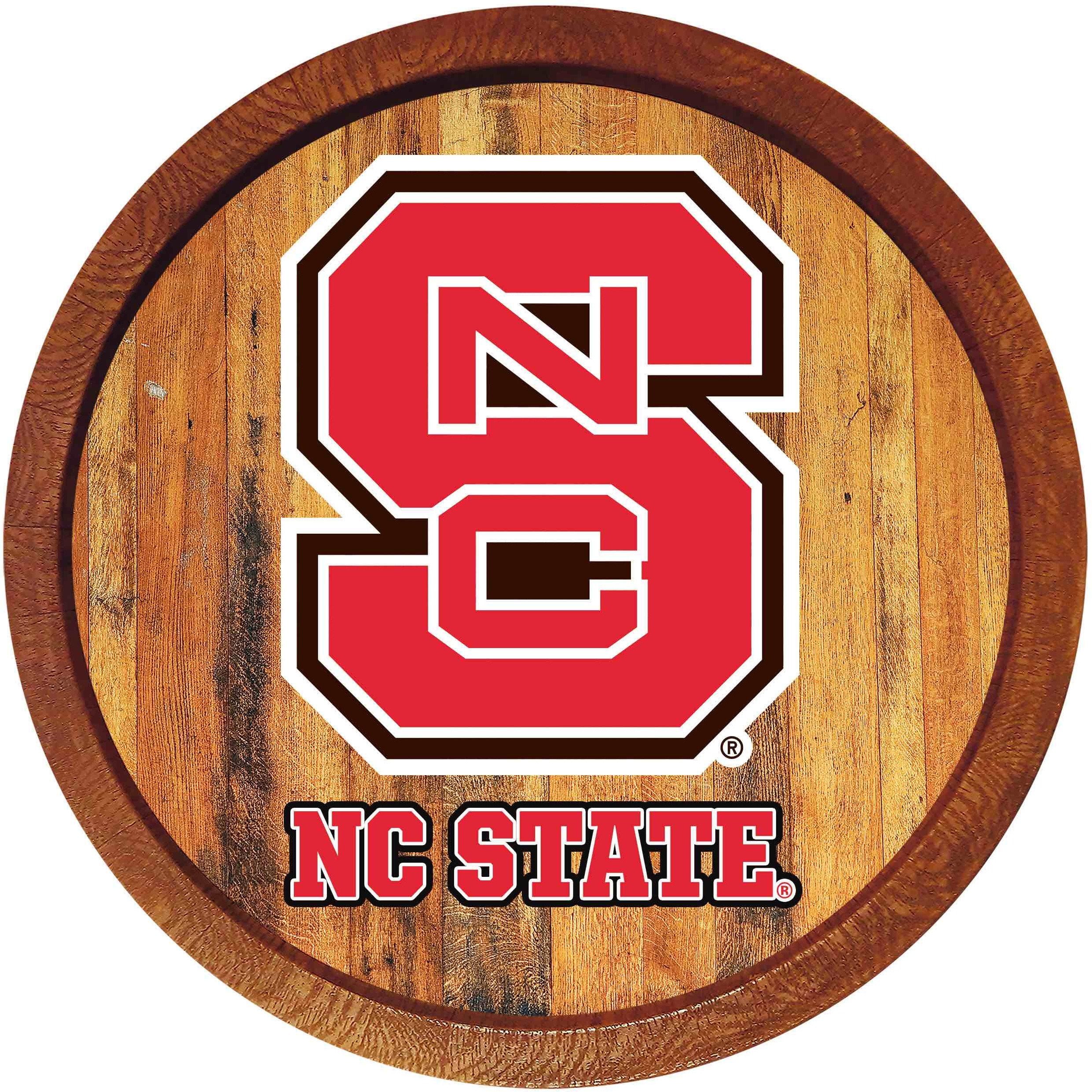 NC State Wolfpack 21'' x 21'' Color Logo Faux Barrel Top Sign - Walmart.com