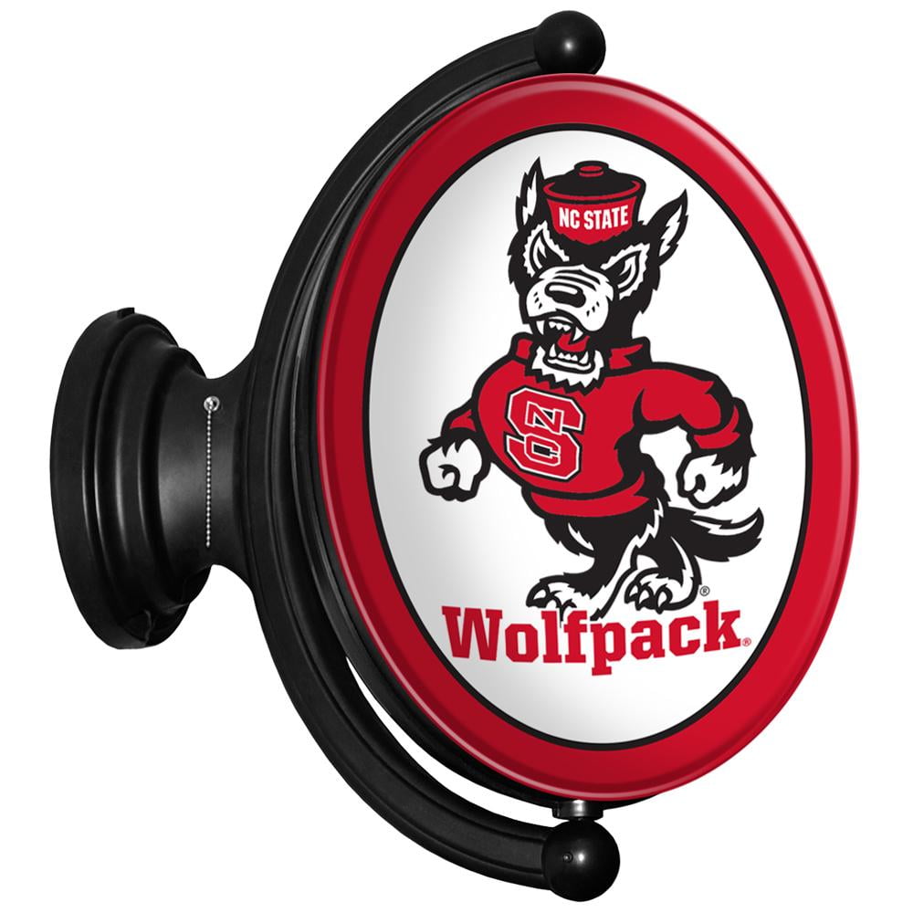 NC State Wolfpack 23'' x 21'' Mascot Illuminated Rotating Wall Sign ...