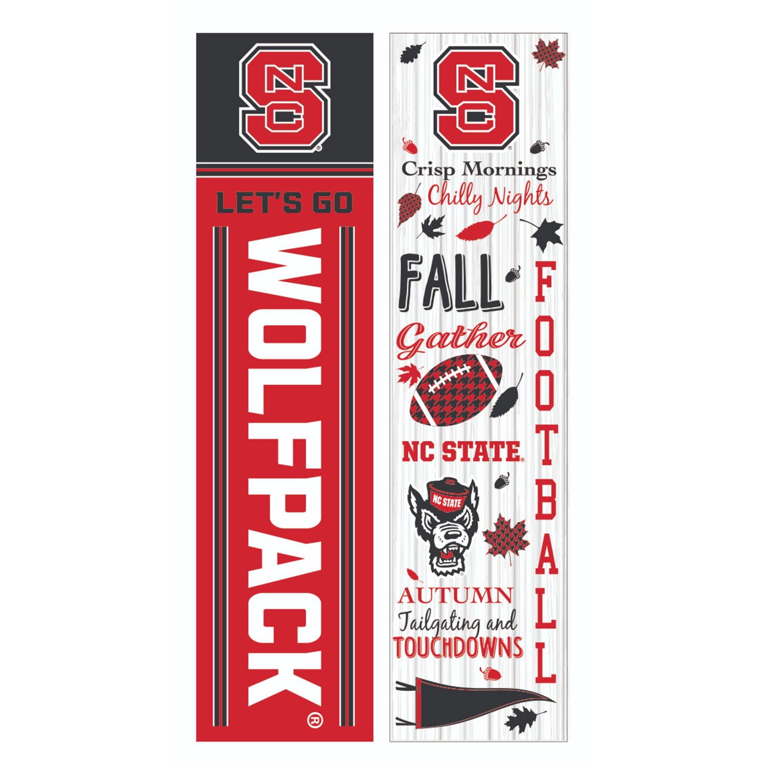 NC State Wolfpack 47" Double Sided Fall Leaner Fan Sign - Walmart.com