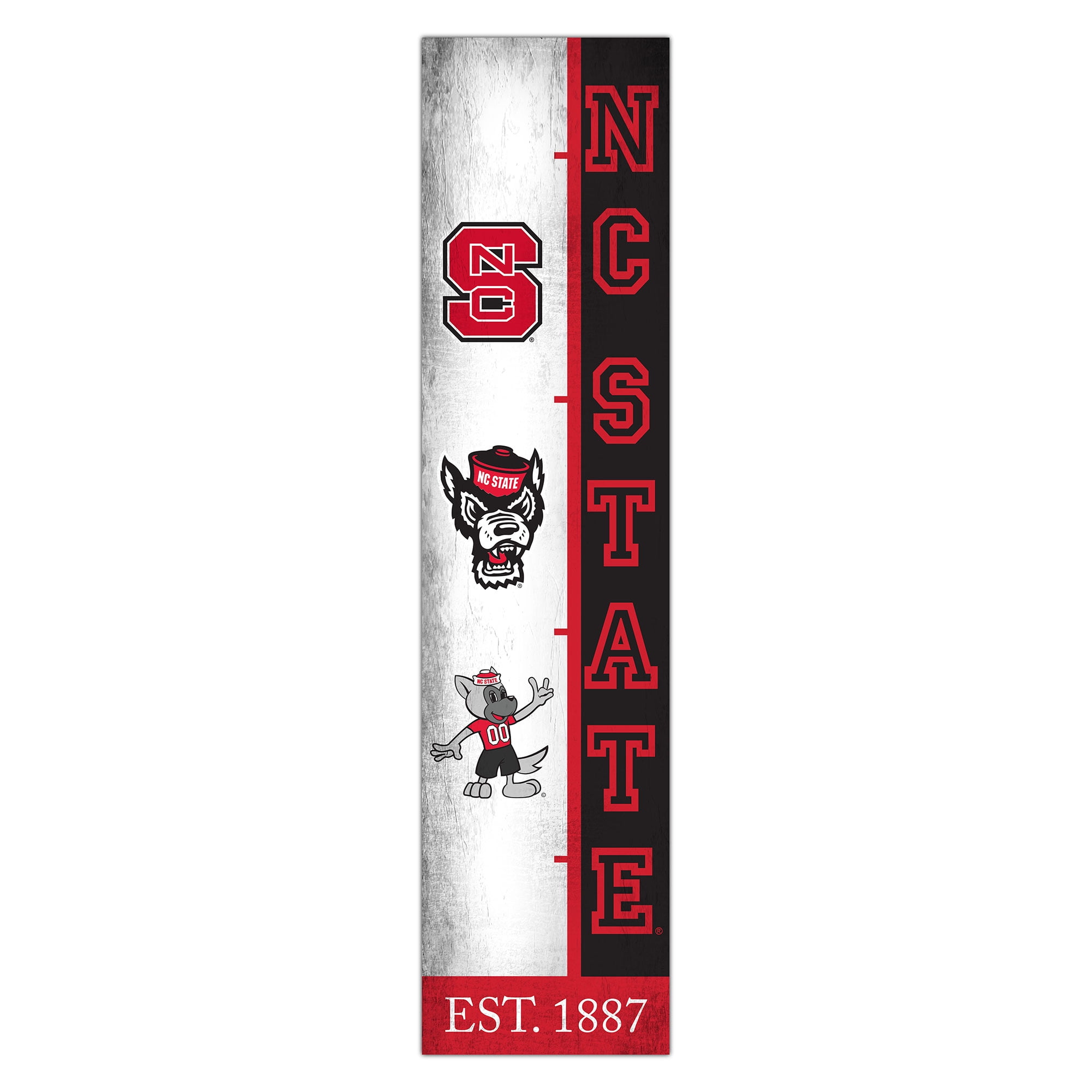 NC State Wolfpack 6" x 24" Progression Wood Sign - Walmart.com