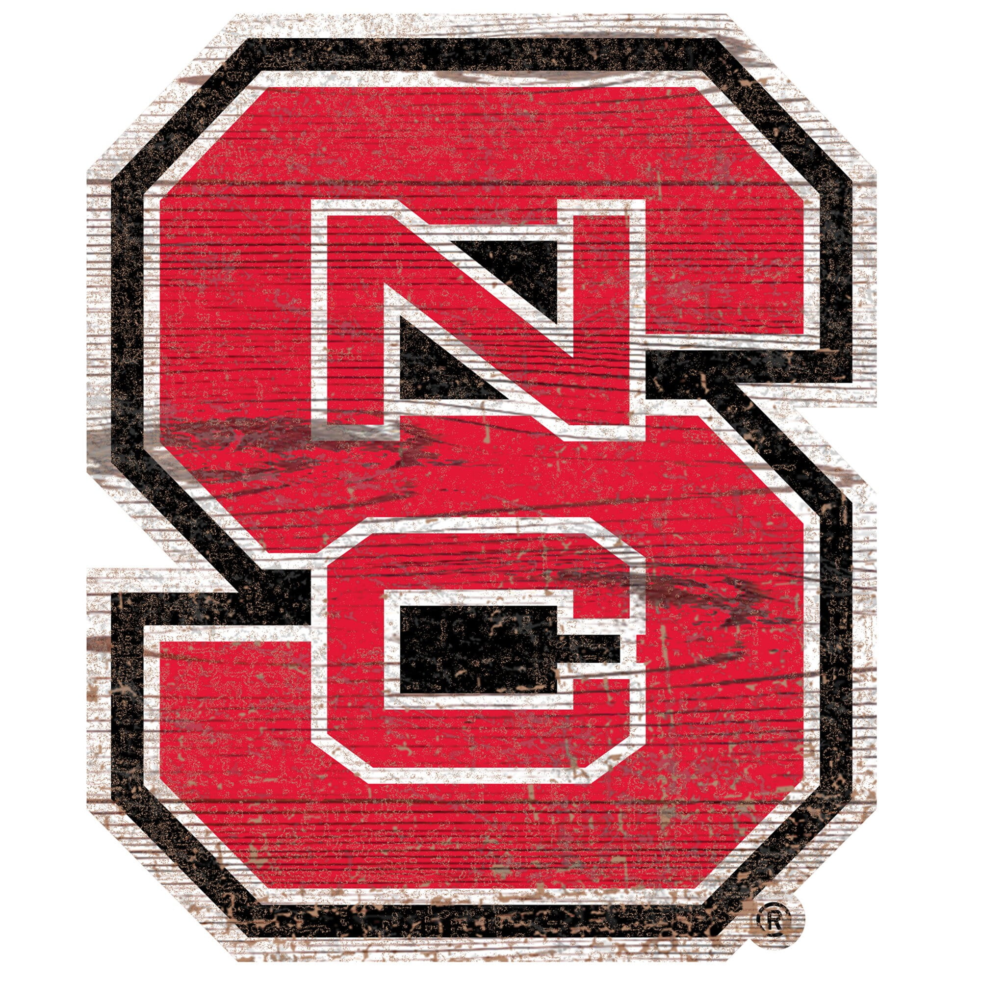 NC State Wolfpack Distressed Logo Cutout Sign - Walmart.com