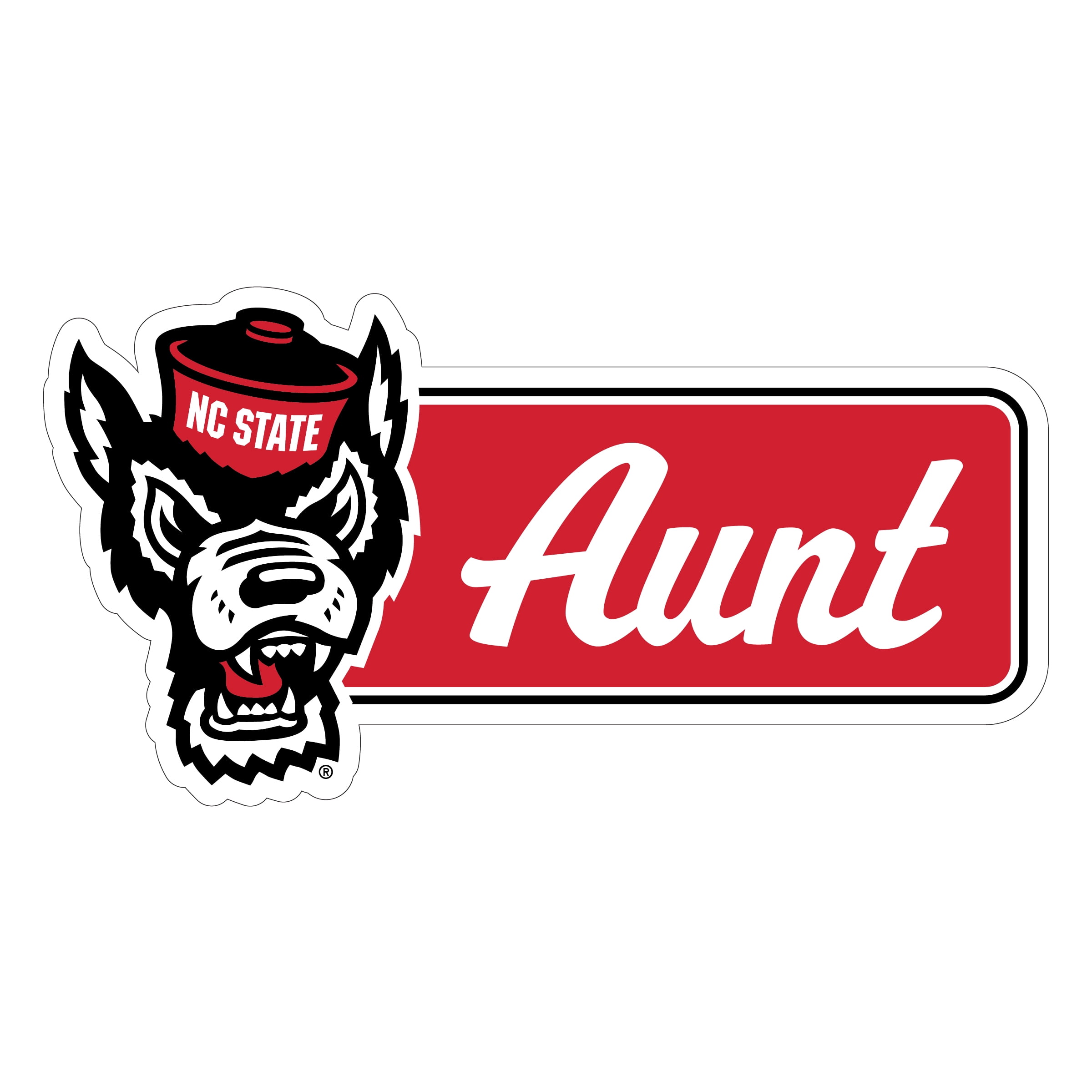 NC State Wolfpack Proud Aunt Die Cut Decal Officially Licensed ...