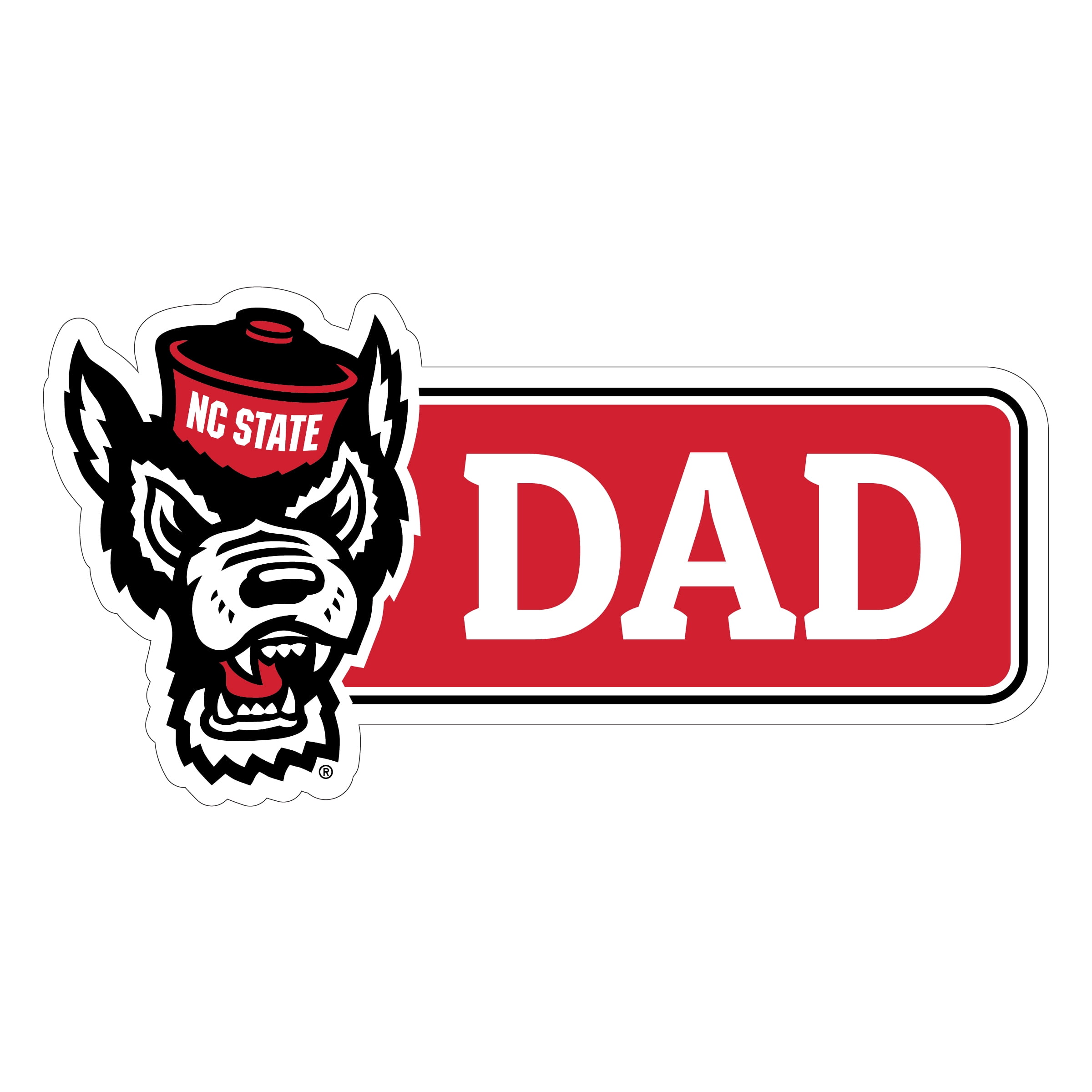 NC State Wolfpack Proud Dad Die Cut Decal Officially Licensed ...
